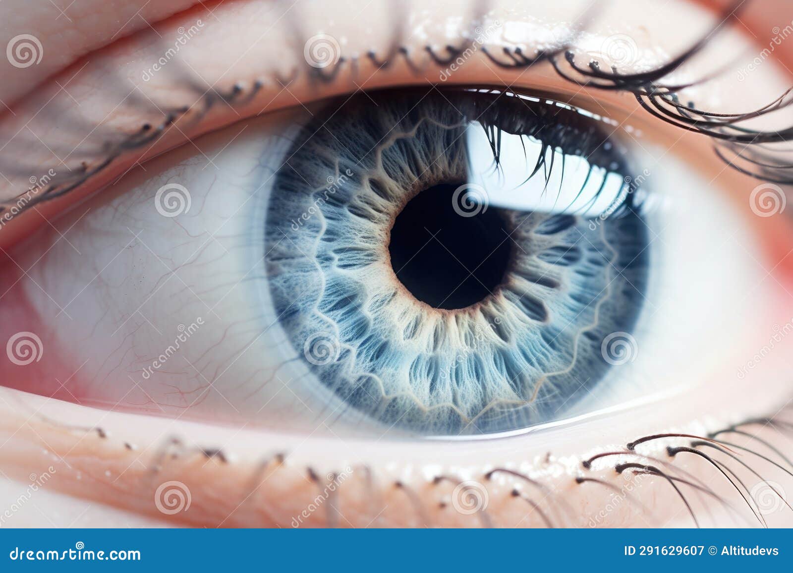 Macro Close-up of a Contact Lens on a White Background Stock Image ...