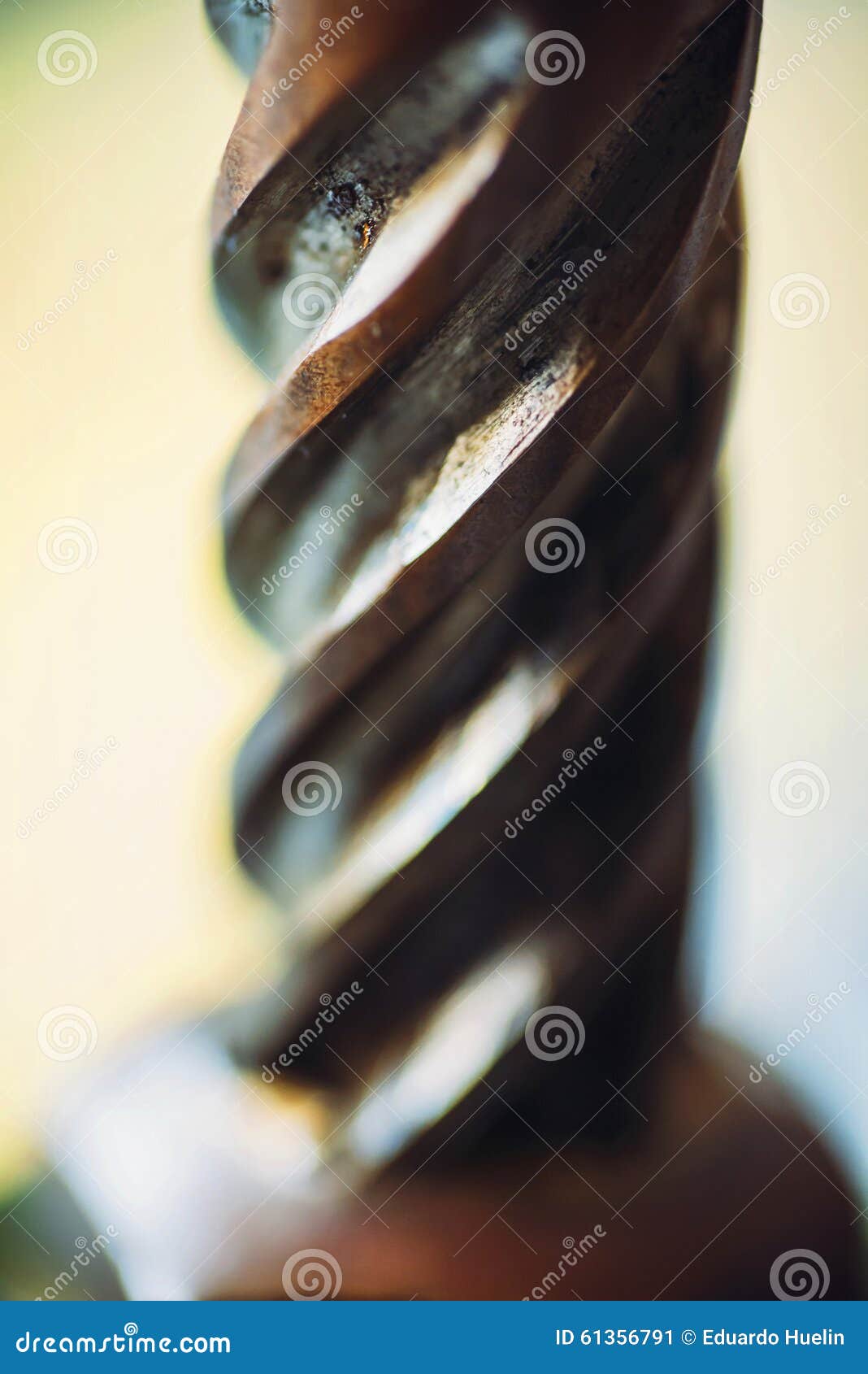 Macro Close Up of a Drill Bit, Texture Backgroud Stock Image - Image of ...