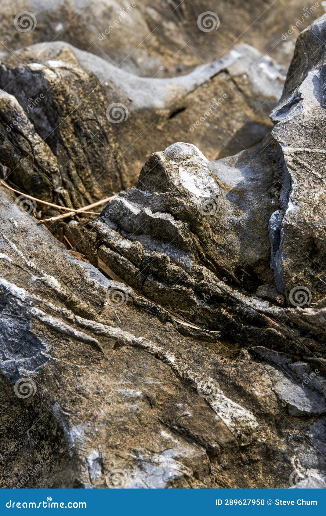 Macro Close-up of Flaky Texture of an Old Rock Stock Photo - Image of ...