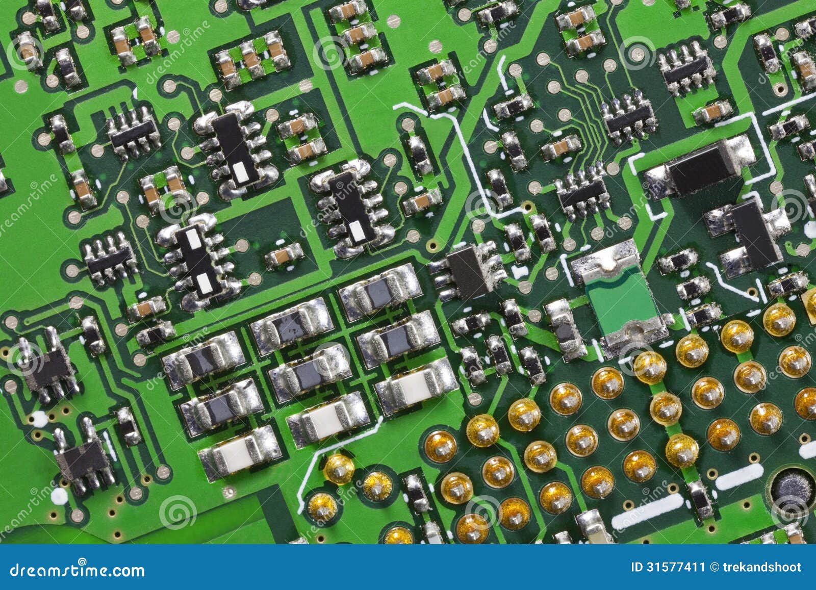 Macro Close Up High Tech Circuit Board Stock Image - Image of ...