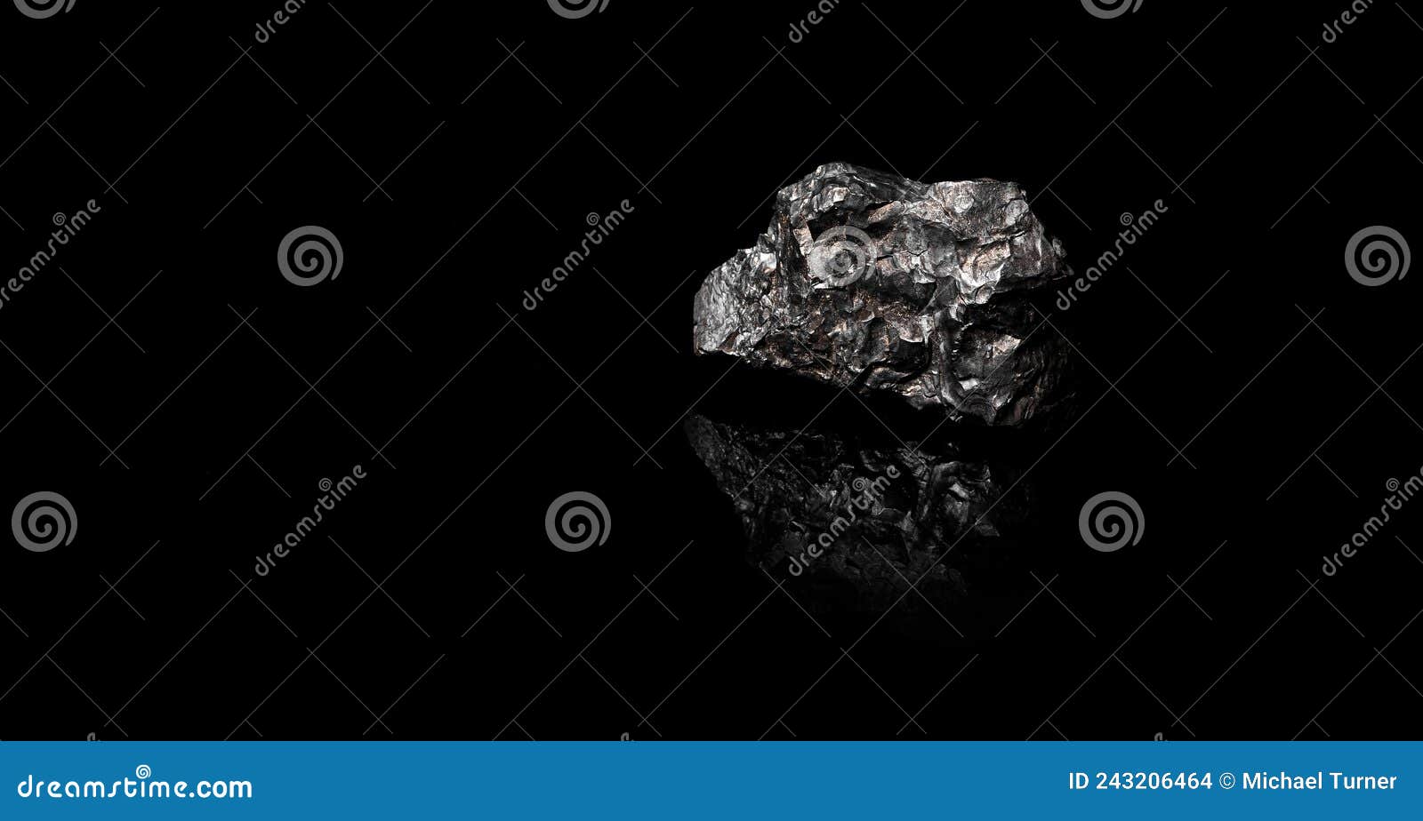 Macro Close Up Image of Raw Material Manganese Ore Rock Isolated Stock ...