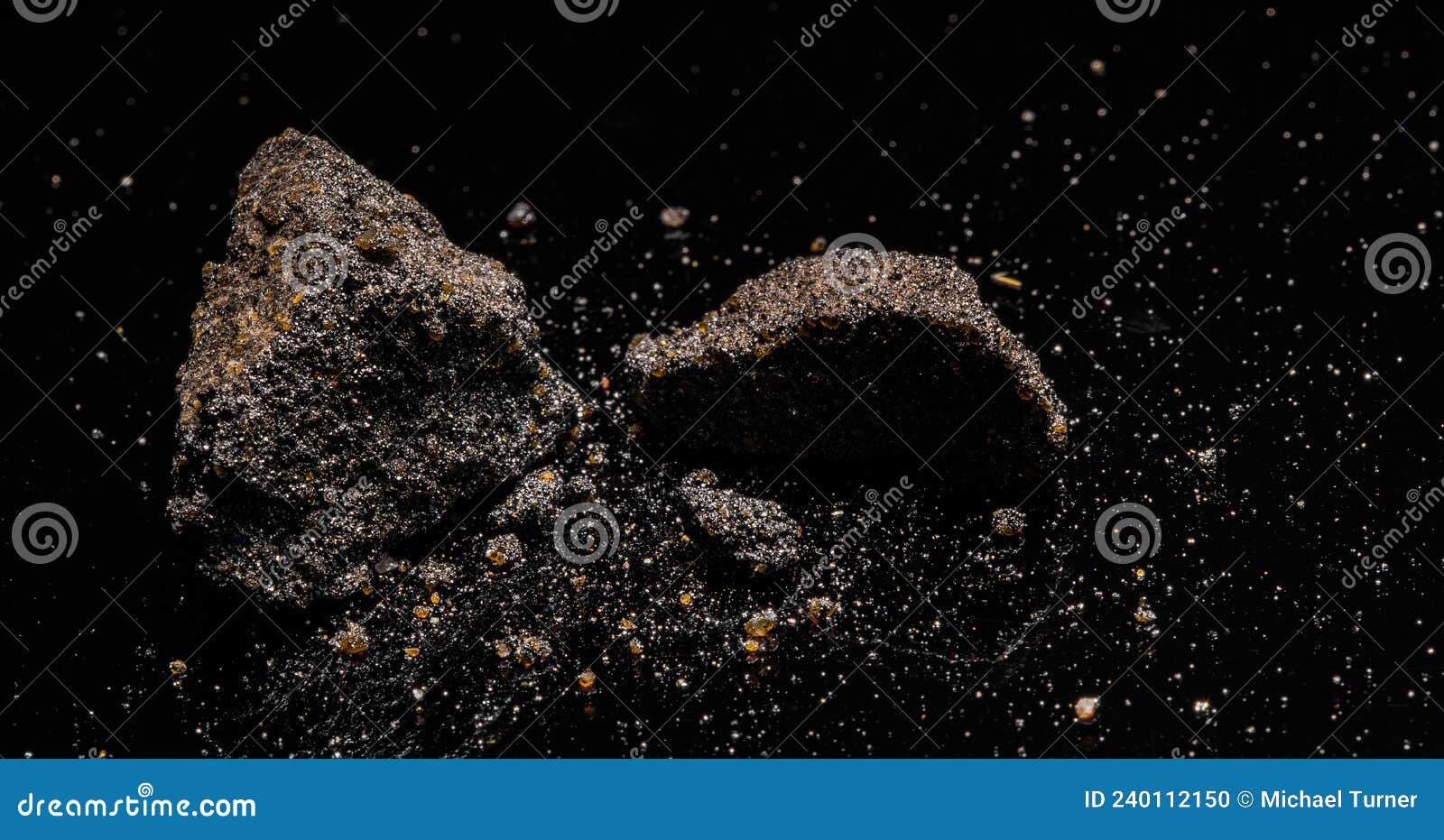 Macro Close Up Image of Raw Material Platinum and Chrome Ore Rock ...