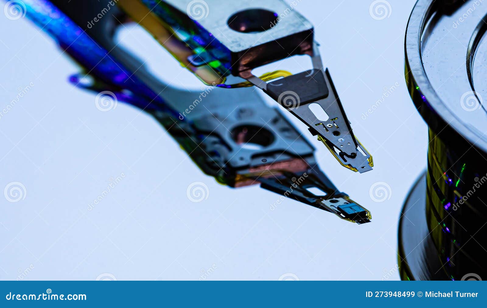 Macro Close Up of Inside of Magnetic Hard Disc Drive Stock Image ...