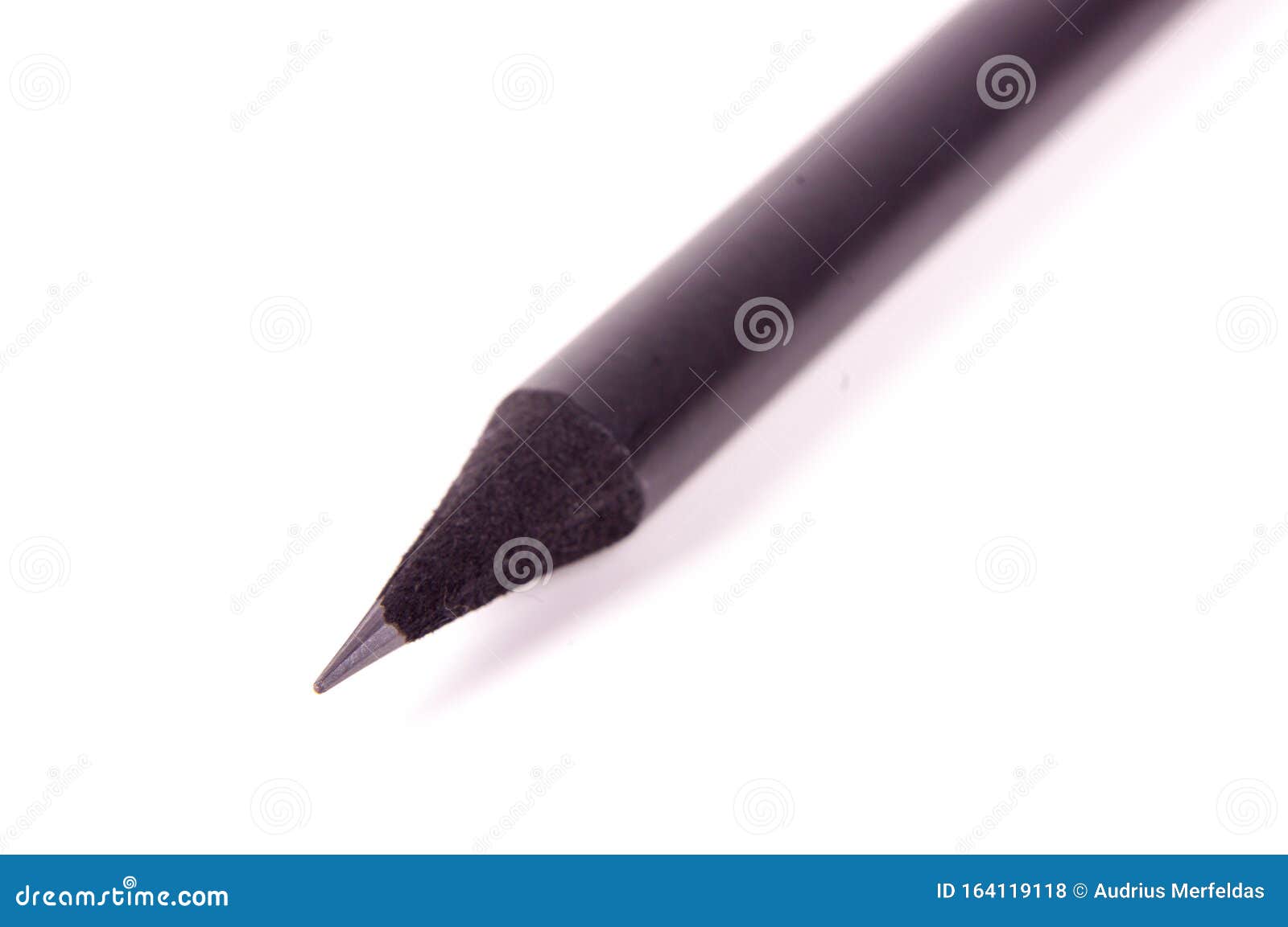 Macro Close Up of Pencil Tip Isolated on the White Background Stock ...