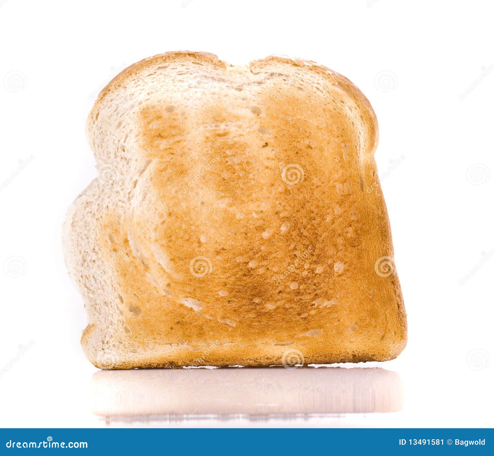 Macro Close-up of a Piece of Toast Stock Image - Image of crisp, fresh ...