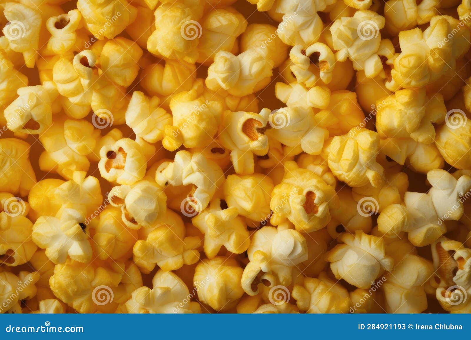 Macro Close-up of Popcorn. Generative AI Stock Illustration ...