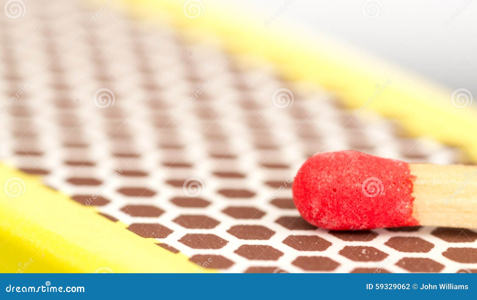 Macro Close Up of a Red Match Head Stock Photo - Image of starter ...
