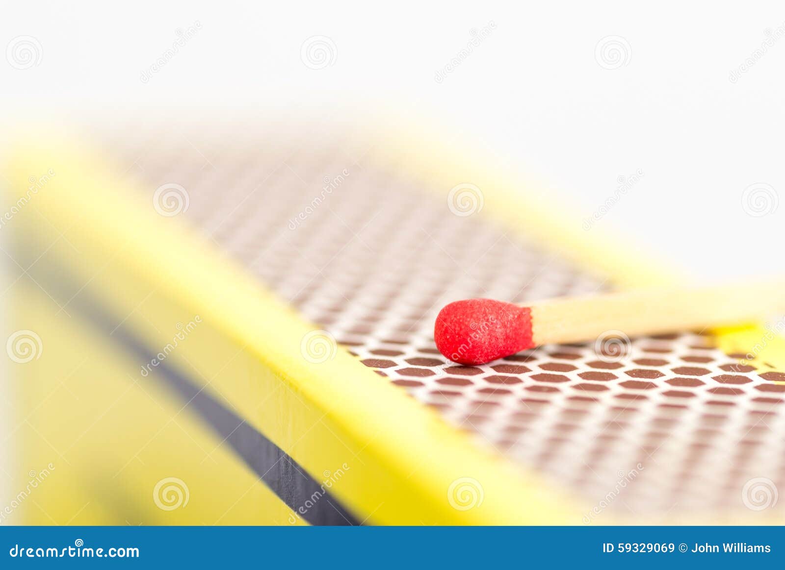 Macro Close Up of a Red Match Head Stock Image - Image of object ...