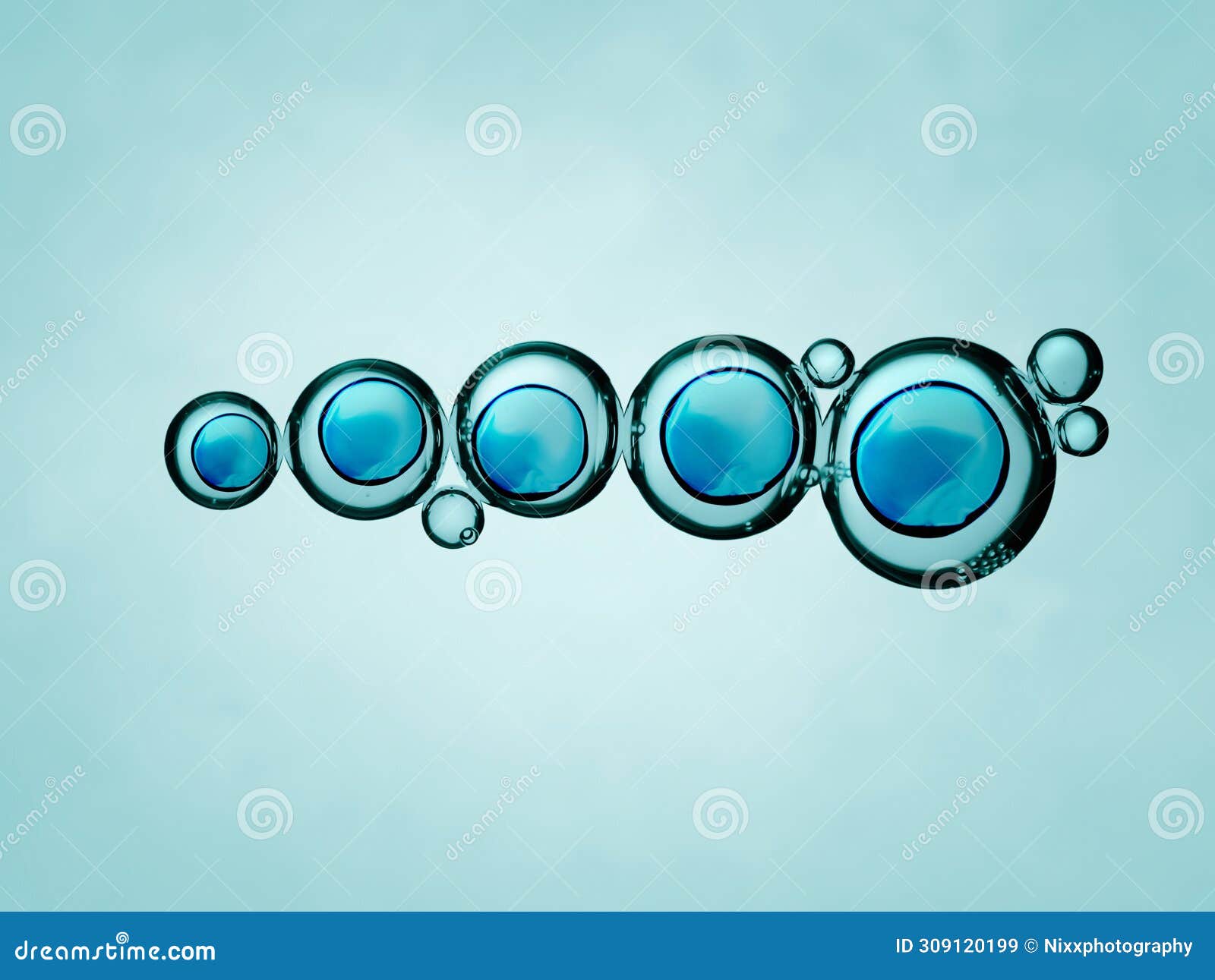 Cells Division Process, Cell Divides into Two Cells Stock Image - Image ...