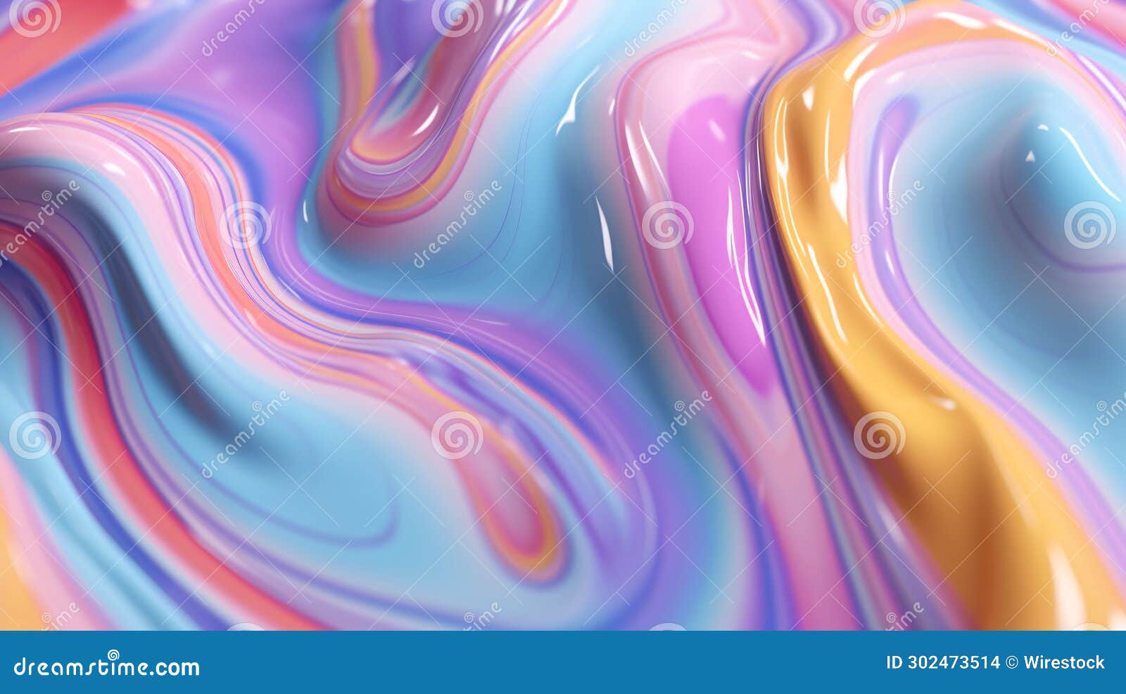 Macro Close-up of Pastel Slime Texture, Made with Generative AI Stock ...