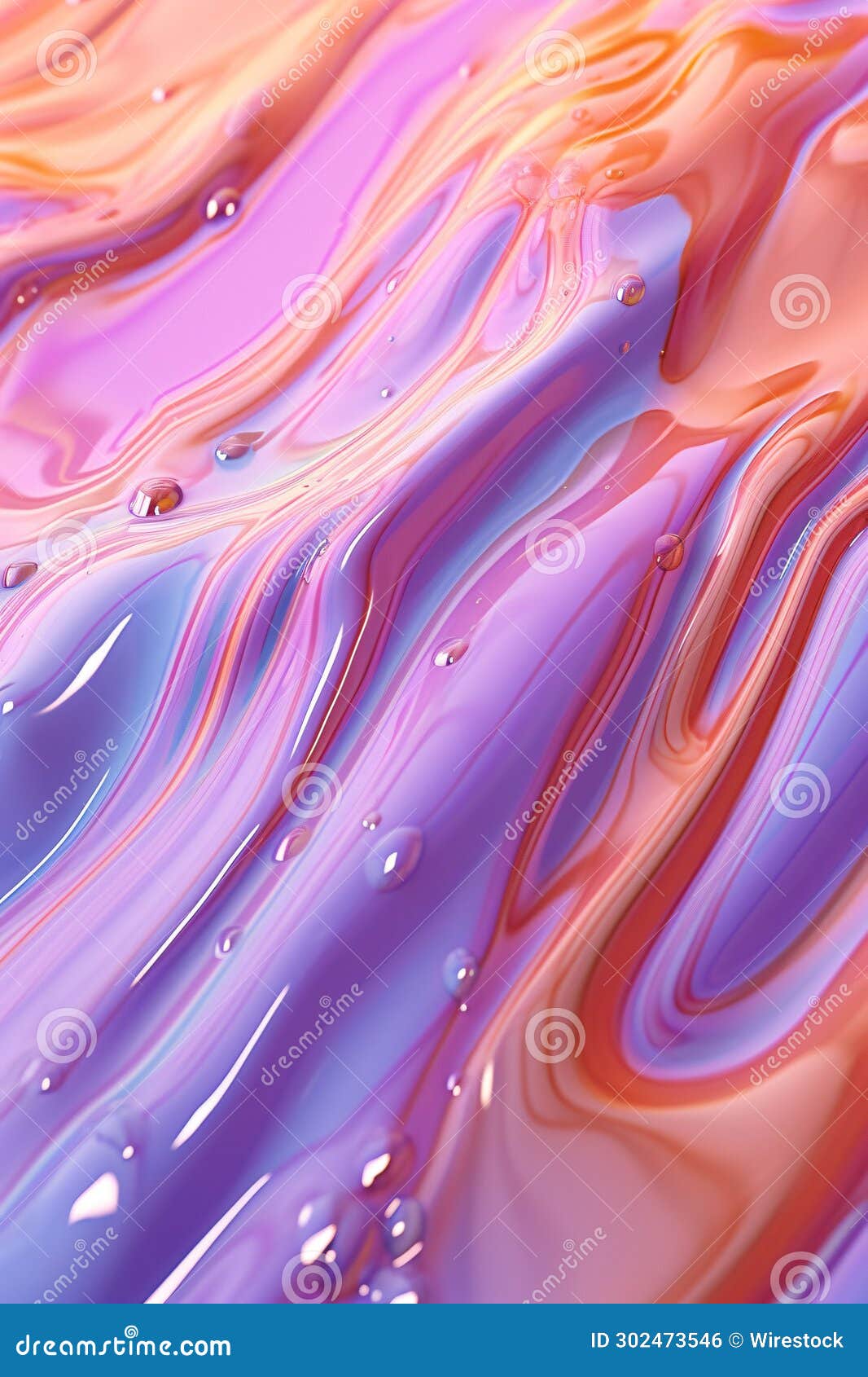 Macro Close-up of Pastel Slime Texture, Made with Generative AI Stock ...