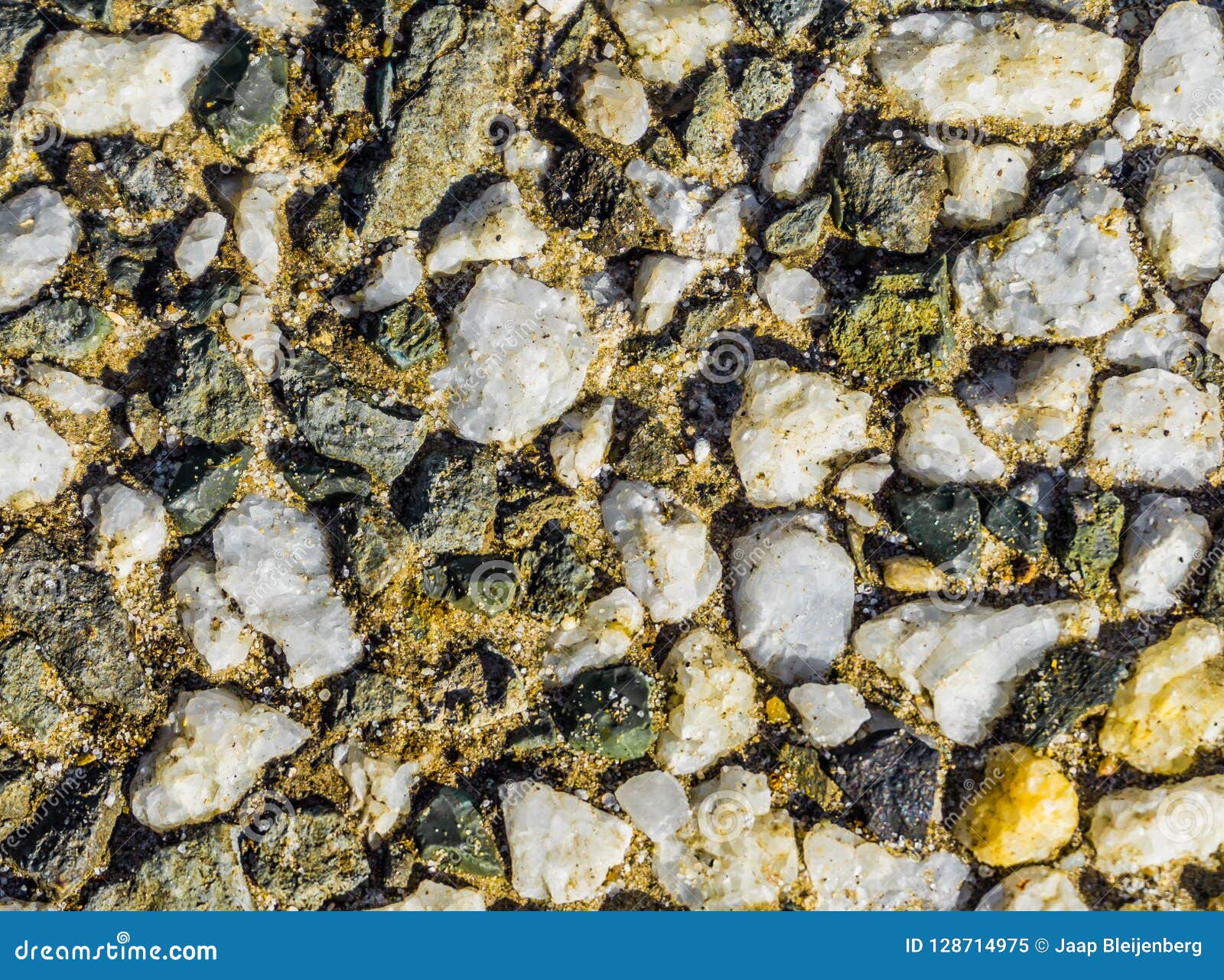 Macro Close Up Texture of a Pavement Made of All Kinds of Tiny Rocks ...