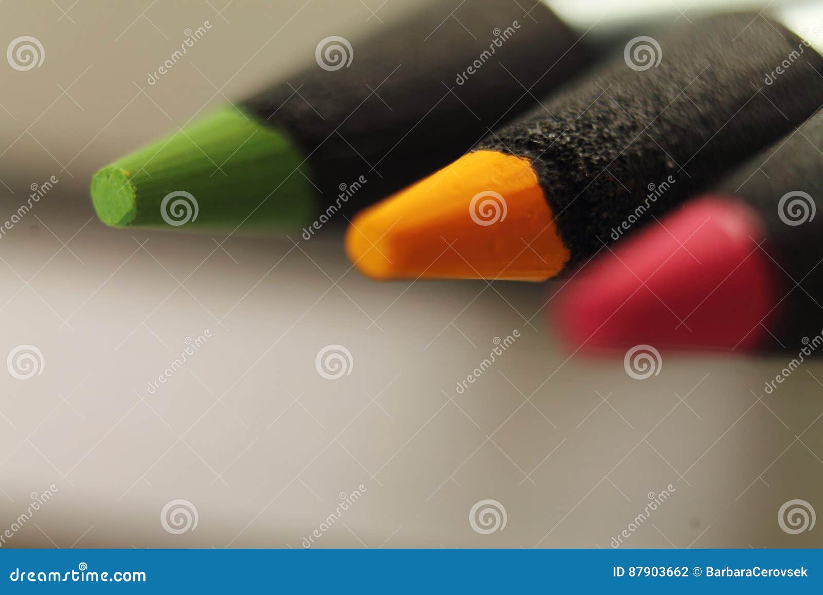 Macro Close Up of Tip Point of Color Pencils Stock Photo - Image of ...