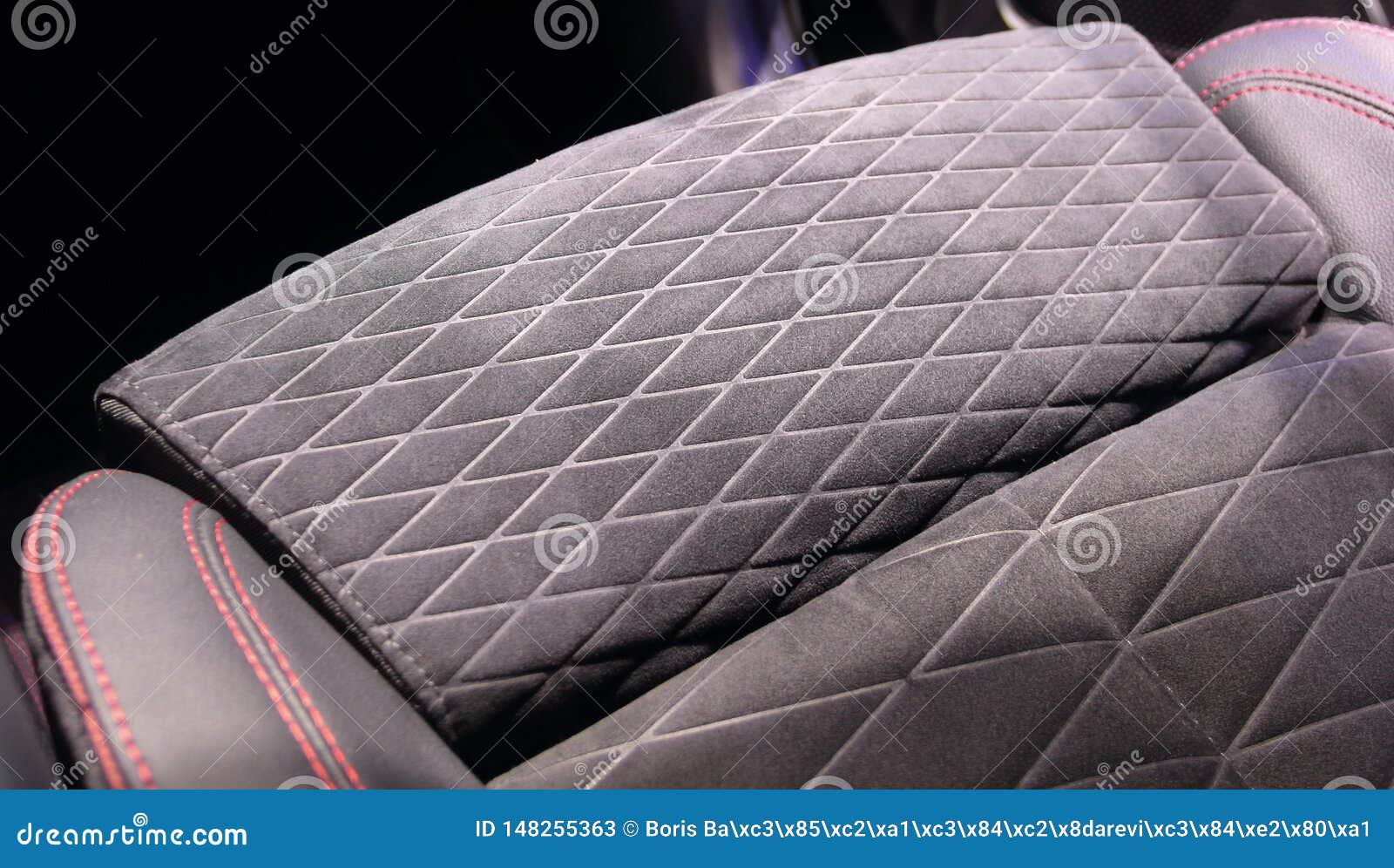 A Macro Close Up View of Passenger Car Seat Stock Image - Image of ...