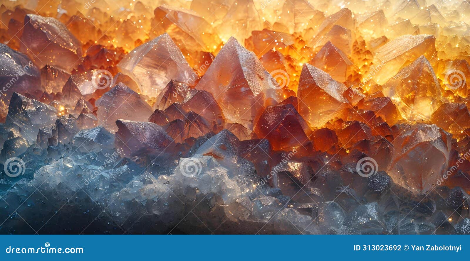 Macro Closeup Of Crystal Texture Created By AI Showcasing Extracted ...