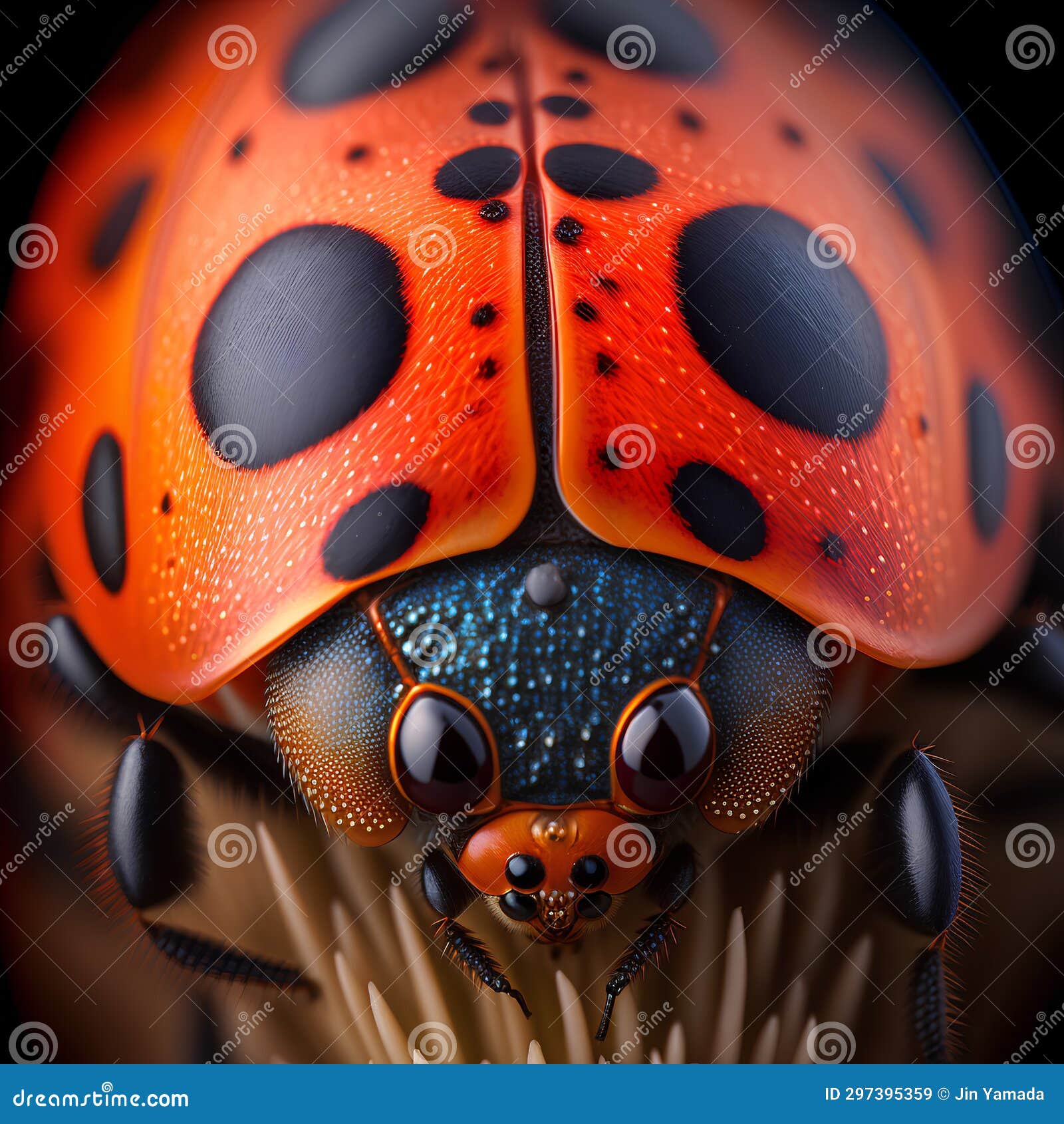 Ladybug Coccinellidae, Realistic Drawing Stock Illustration ...