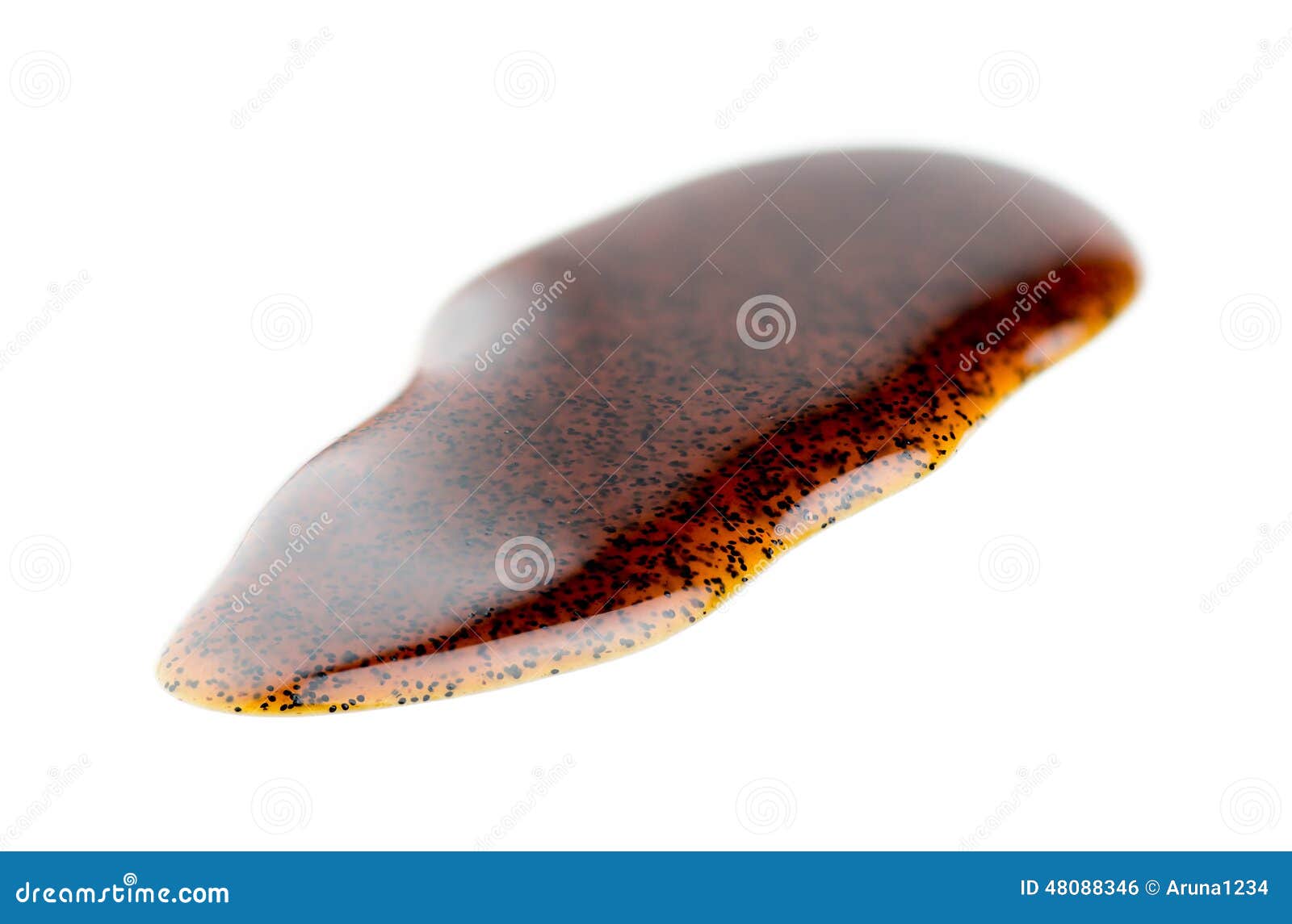 Macro Closeup of Natural Real Vanilla Extract Isolated on White Stock ...
