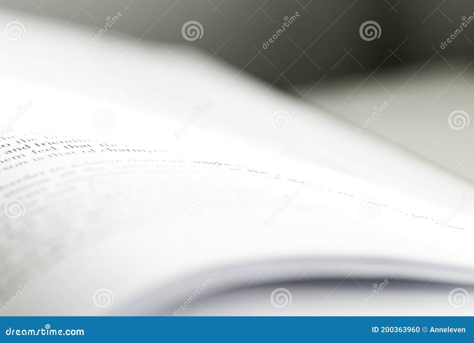Macro Closeup of an Open Book, Education and Study Stock Photo - Image ...