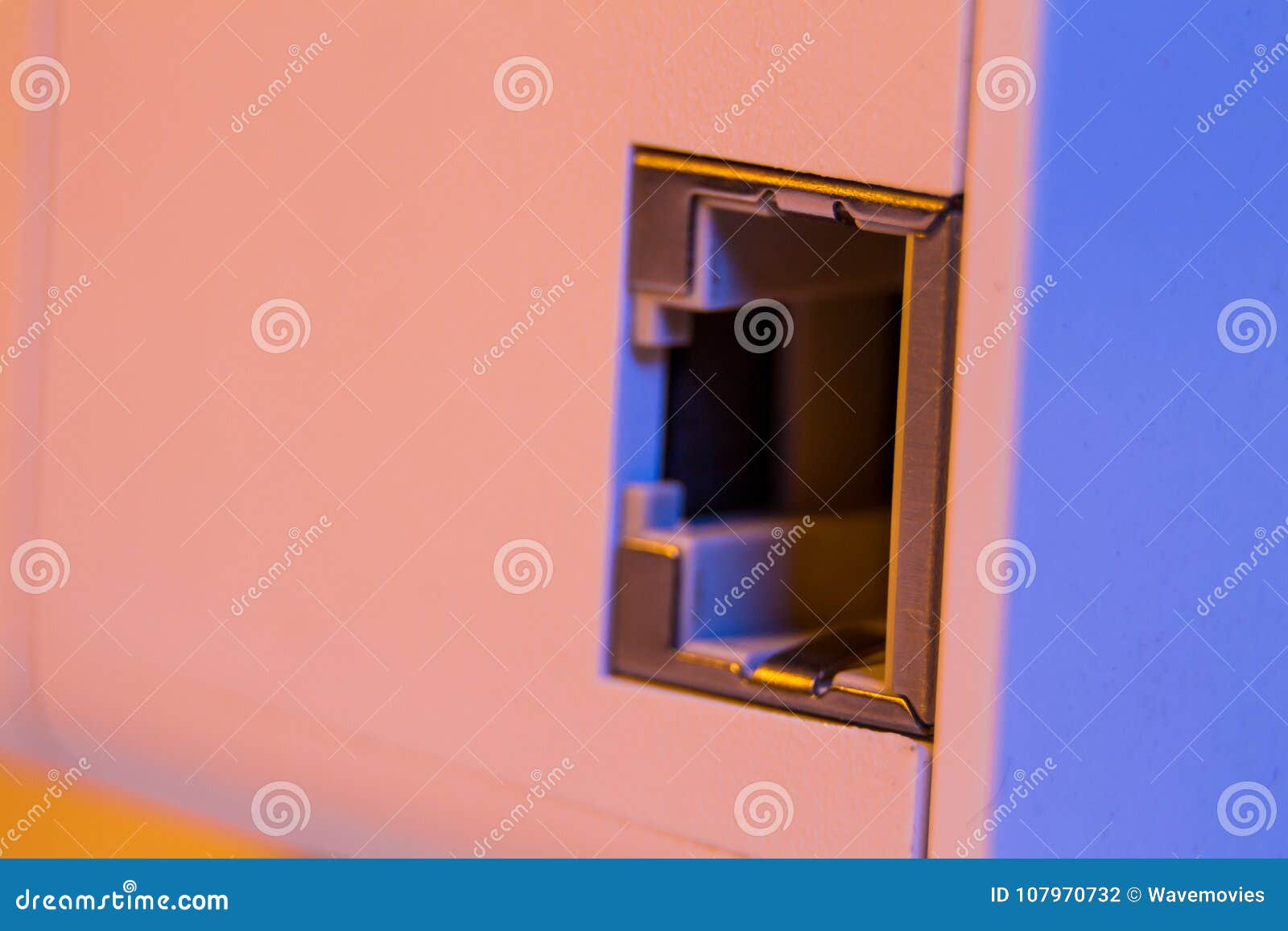 Macro Closeup on WiFi Repeater Ethernet Socket Stock Photo - Image of ...