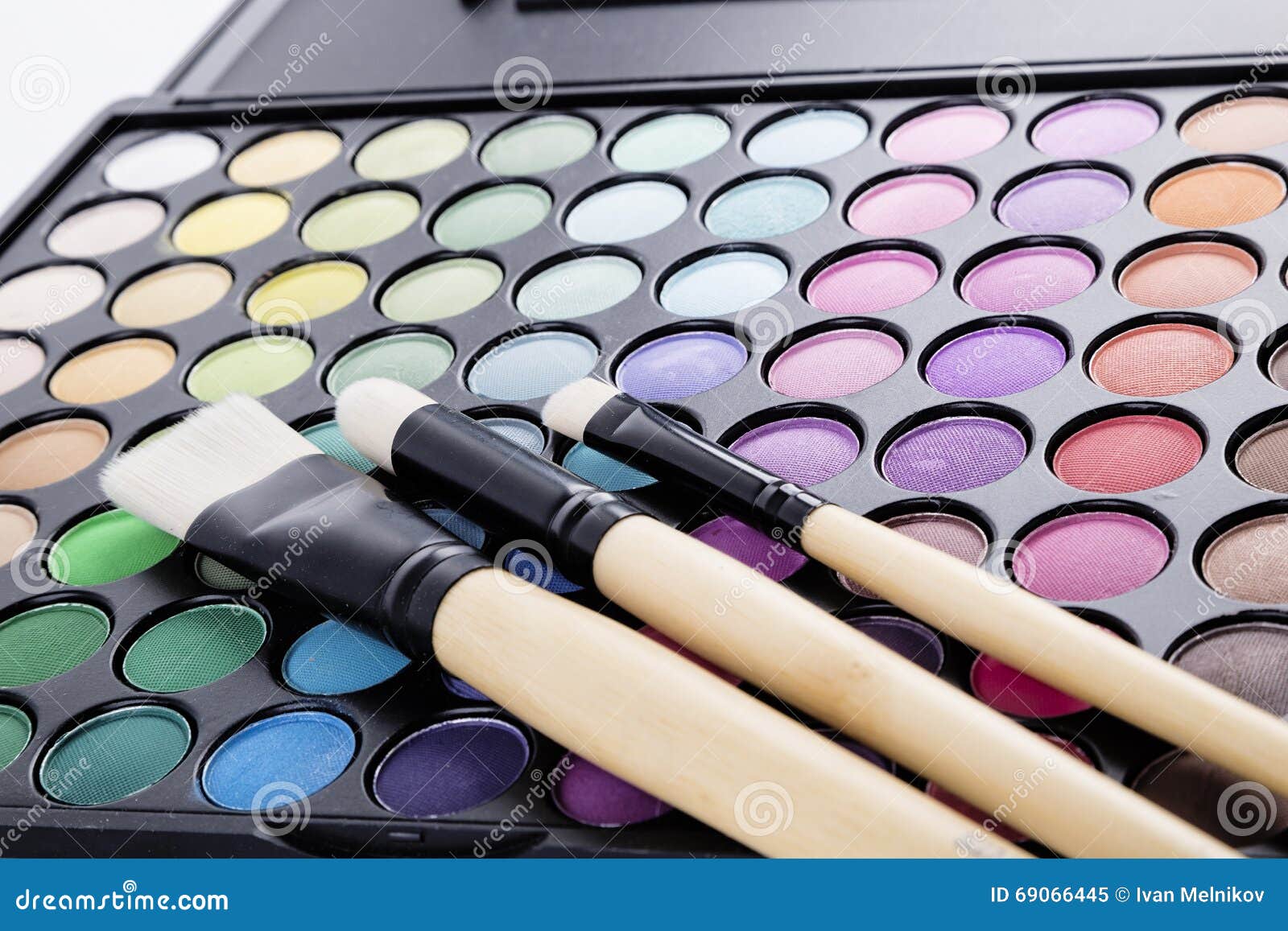 Macro Color Palette and Brushes Stock Image - Image of artwork ...