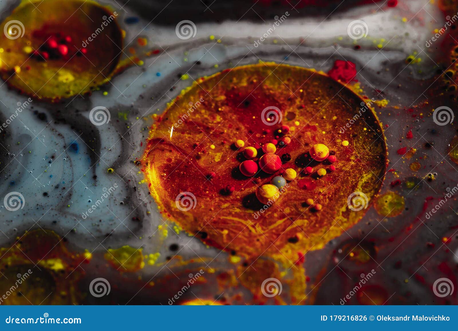 Macro of Colored Space. Beautiful Texture Abstraction Stock Photo ...