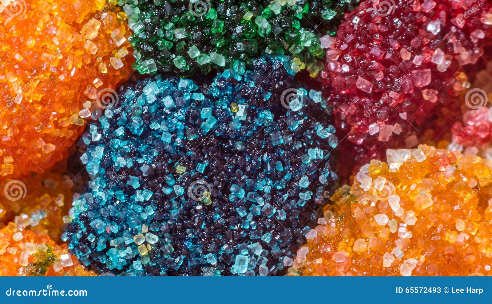 Macro Colored Sugar Crystals Stock Image - Image of green, macro: 65572493