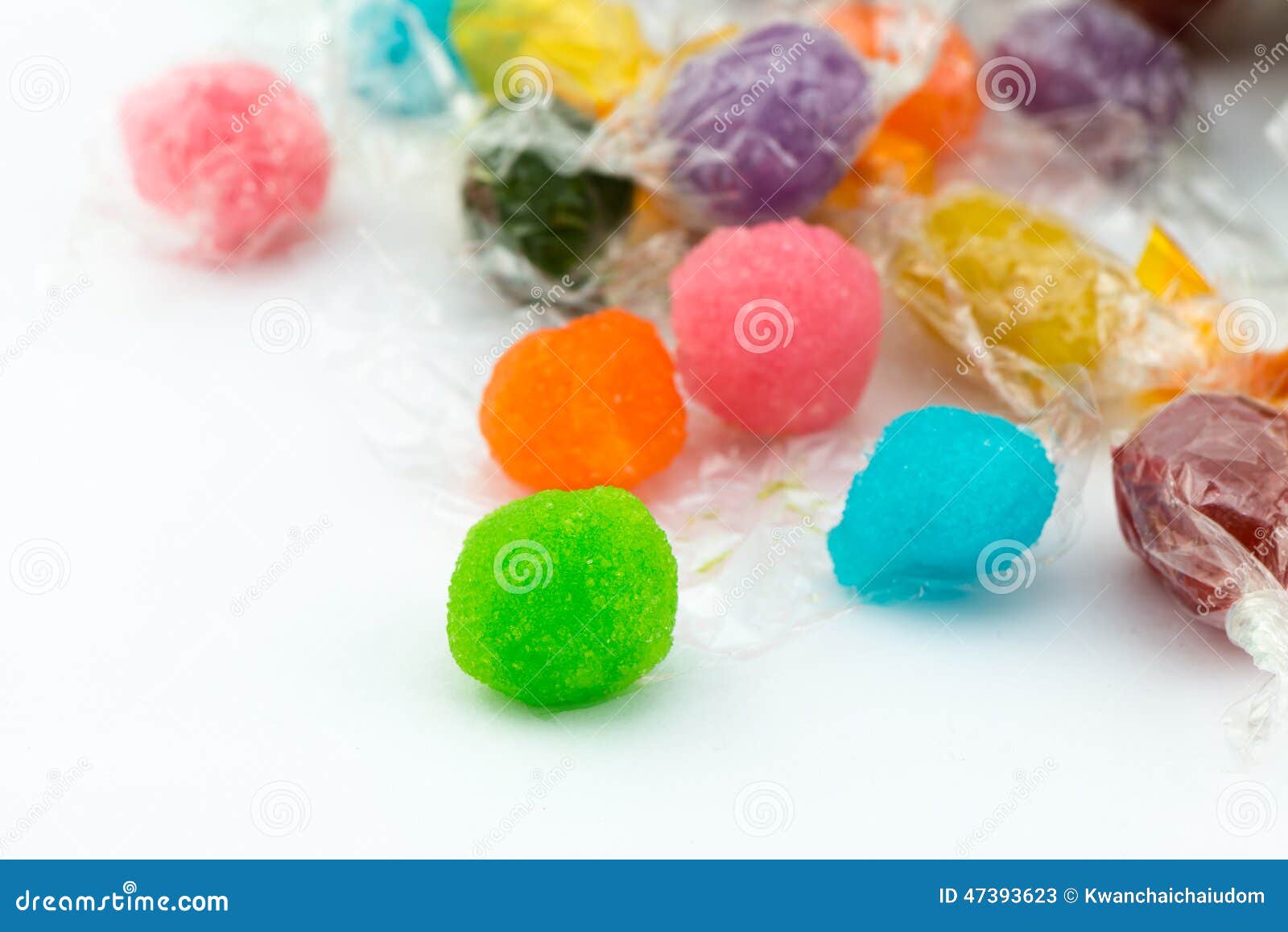 Macro of Colorful Native Candy Thai. Stock Image - Image of sweet ...