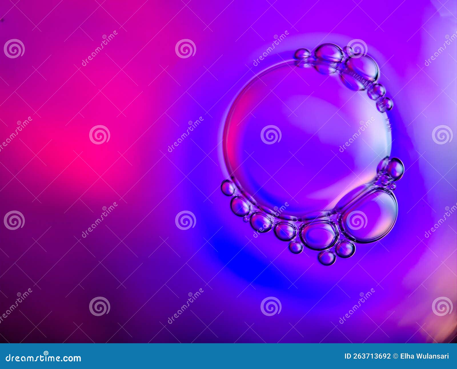 Macro Colorful Soap Bubbles Gradient Abstract Background Blue Pink ...