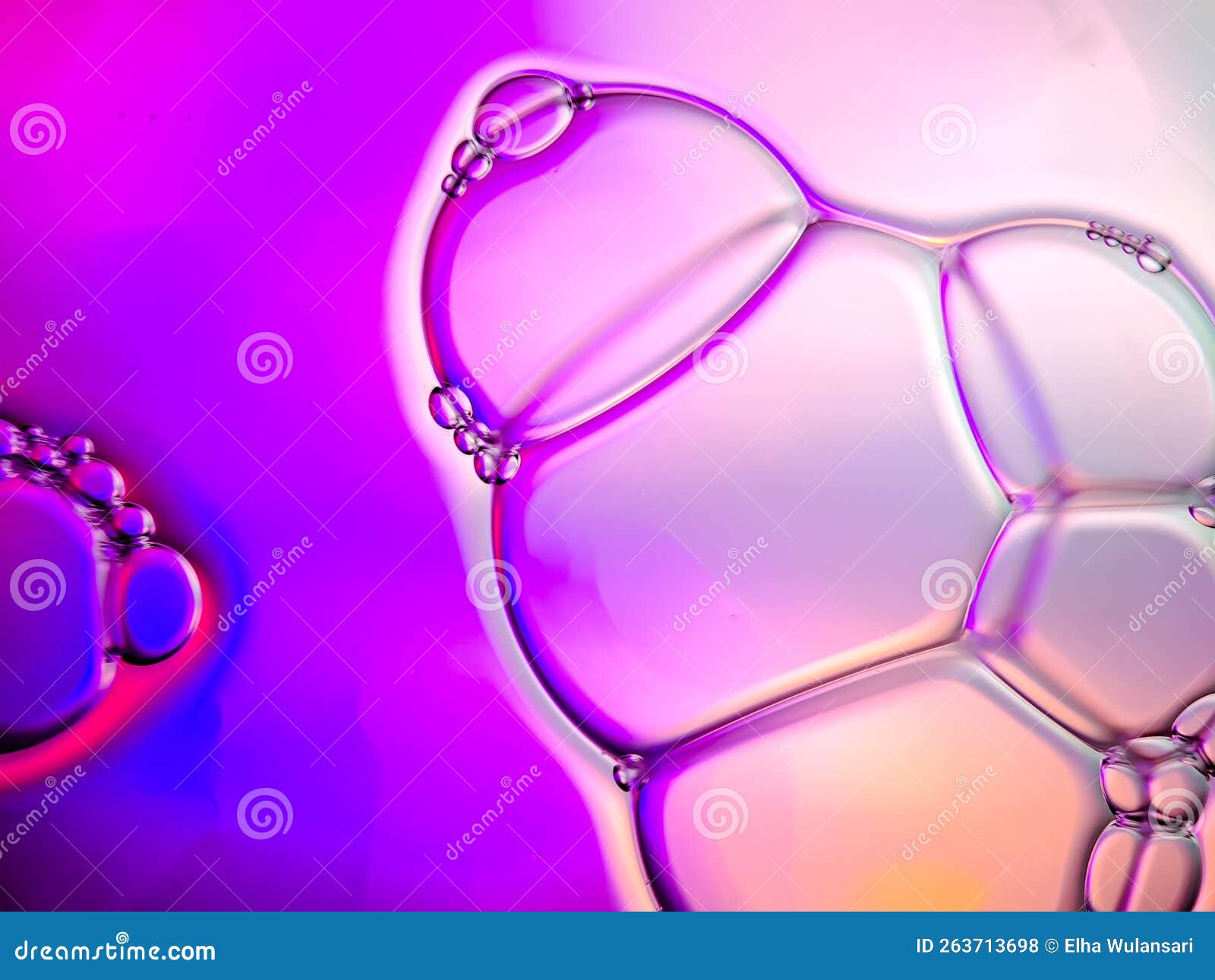 Macro Colorful Soap Bubbles Gradient Abstract Background Blue Pink ...
