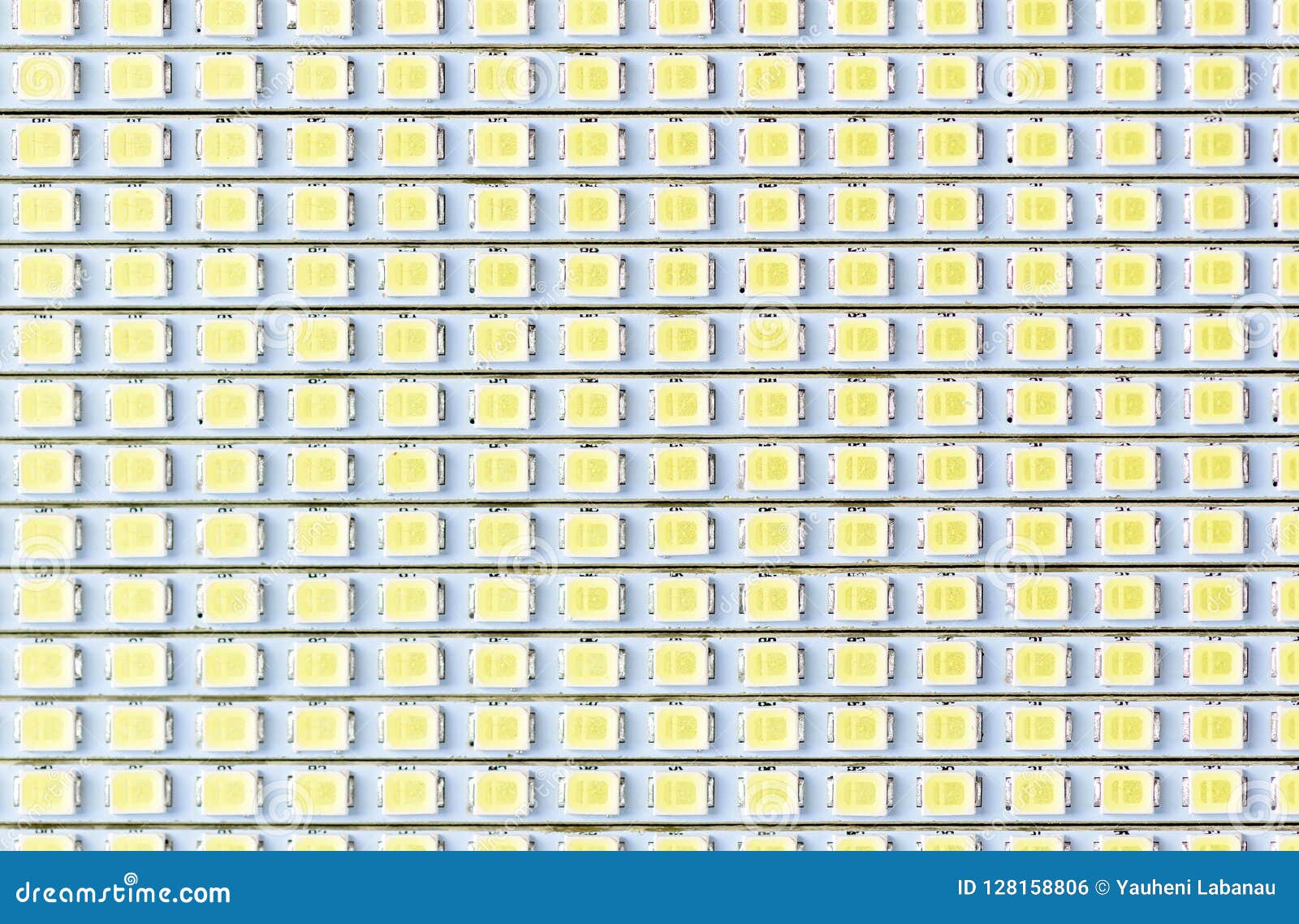 Macro De Texture De Panneau De LED, Ampoule De LED Photo stock - Image ...