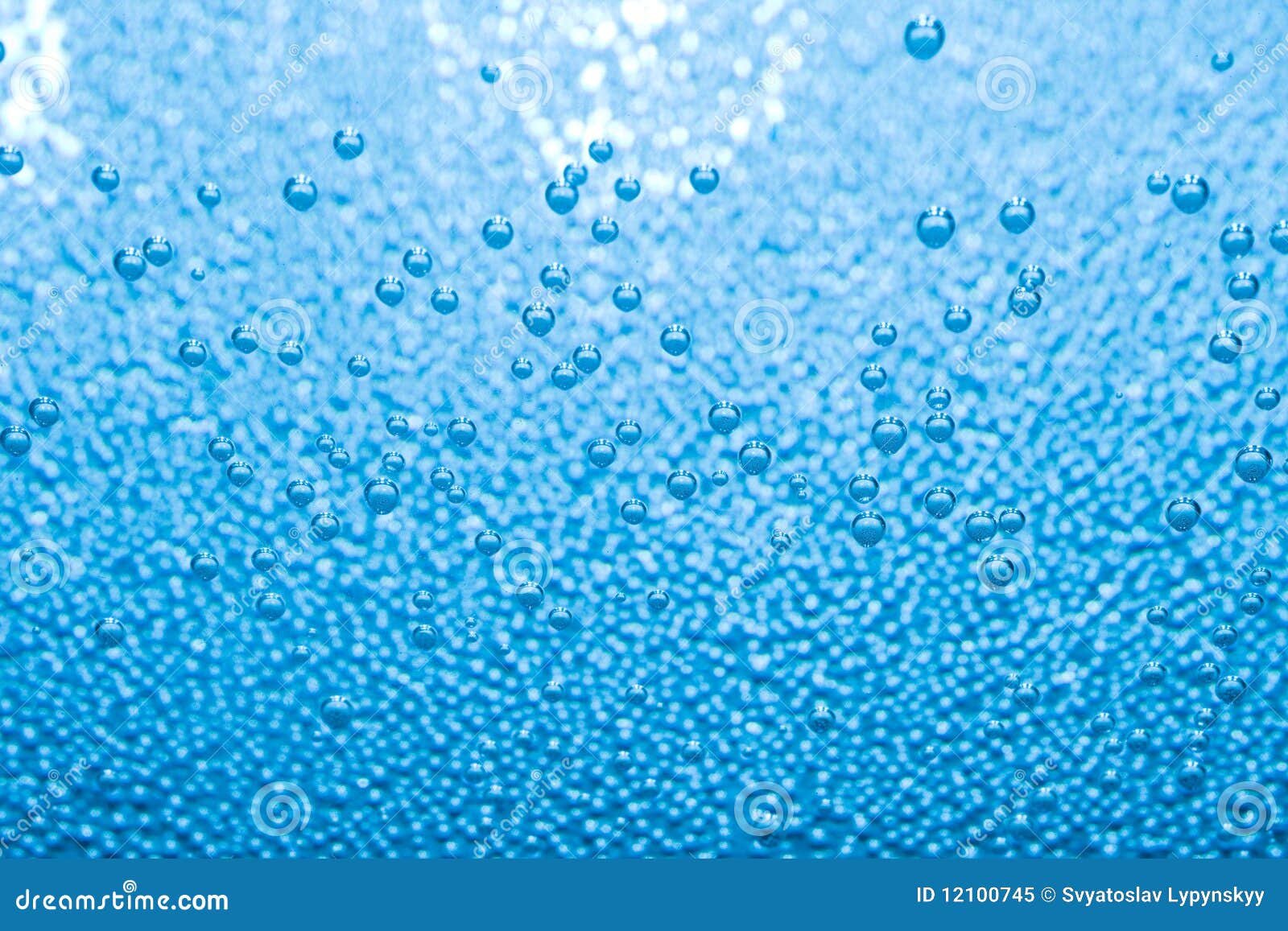 Macro Delle Bolle Di Aria Blu in Acqua Immagine Stock - Immagine di ...