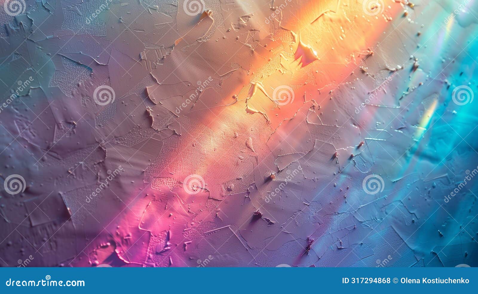 Macro Detail of Rainbow Light Rays on a White Wall Stock Illustration ...