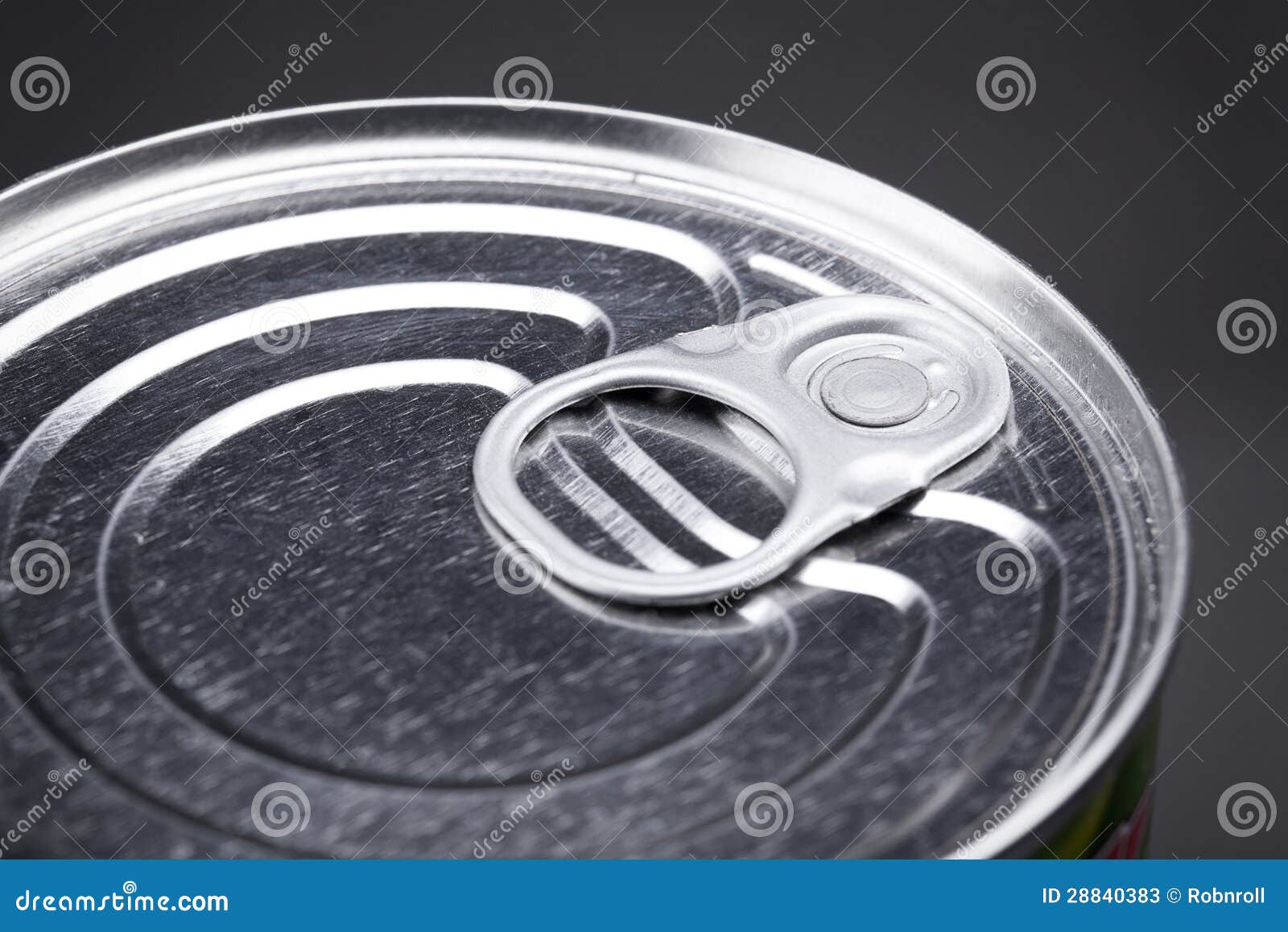 Macro Detail of a Tin Can Top with Ring Pull Stock Image - Image of ...