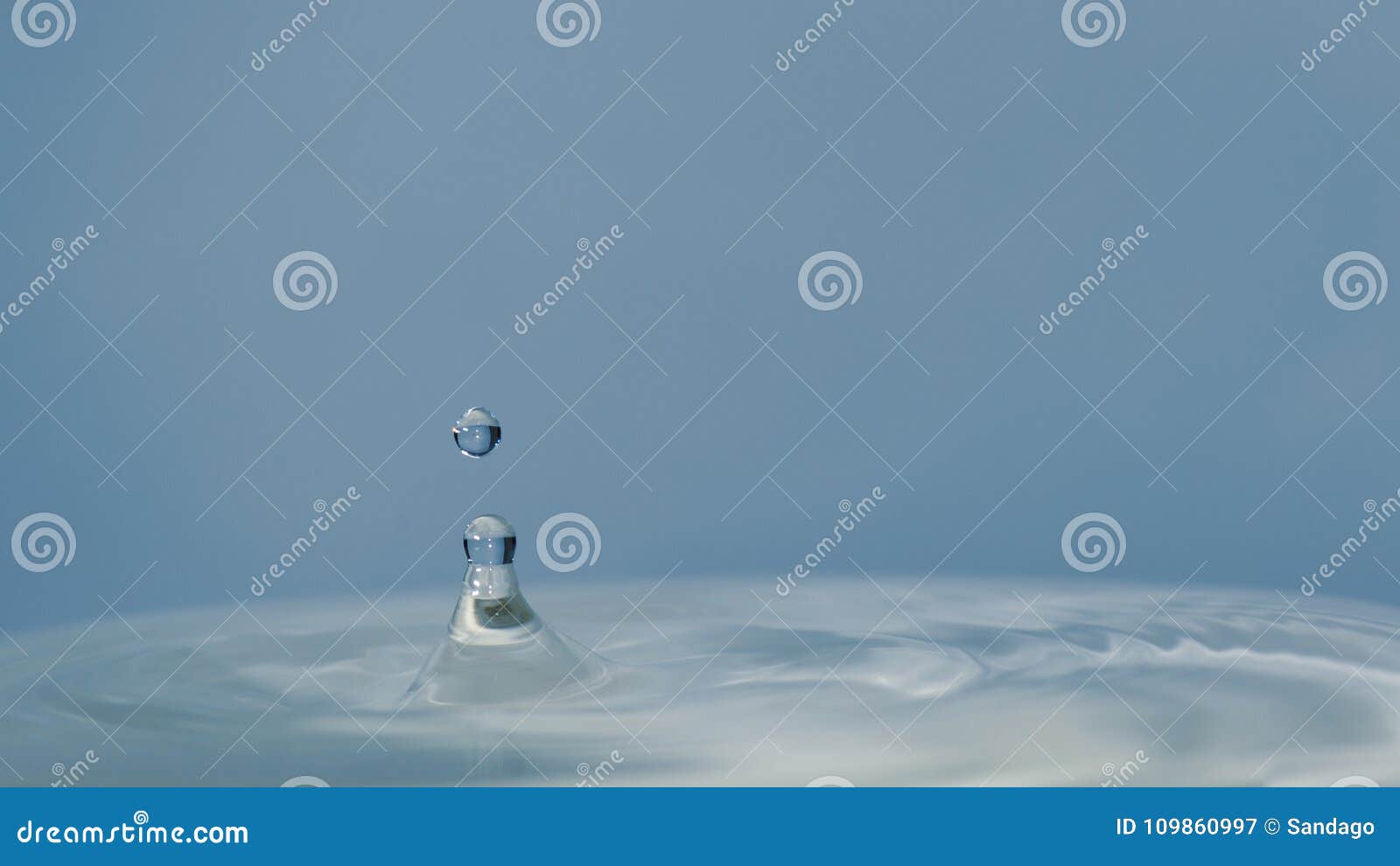 Water Drops Falling stock image. Image of bright, blue - 109860997