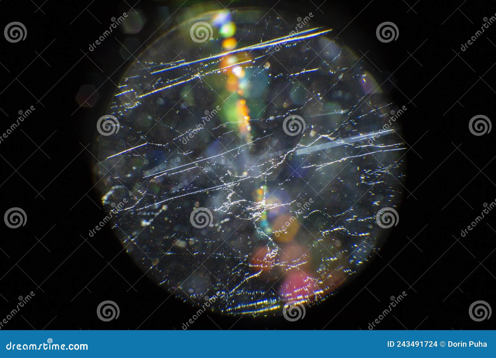 Macro of Dirt and Fungus Inside a Lens, with Flare Stock Photo - Image ...