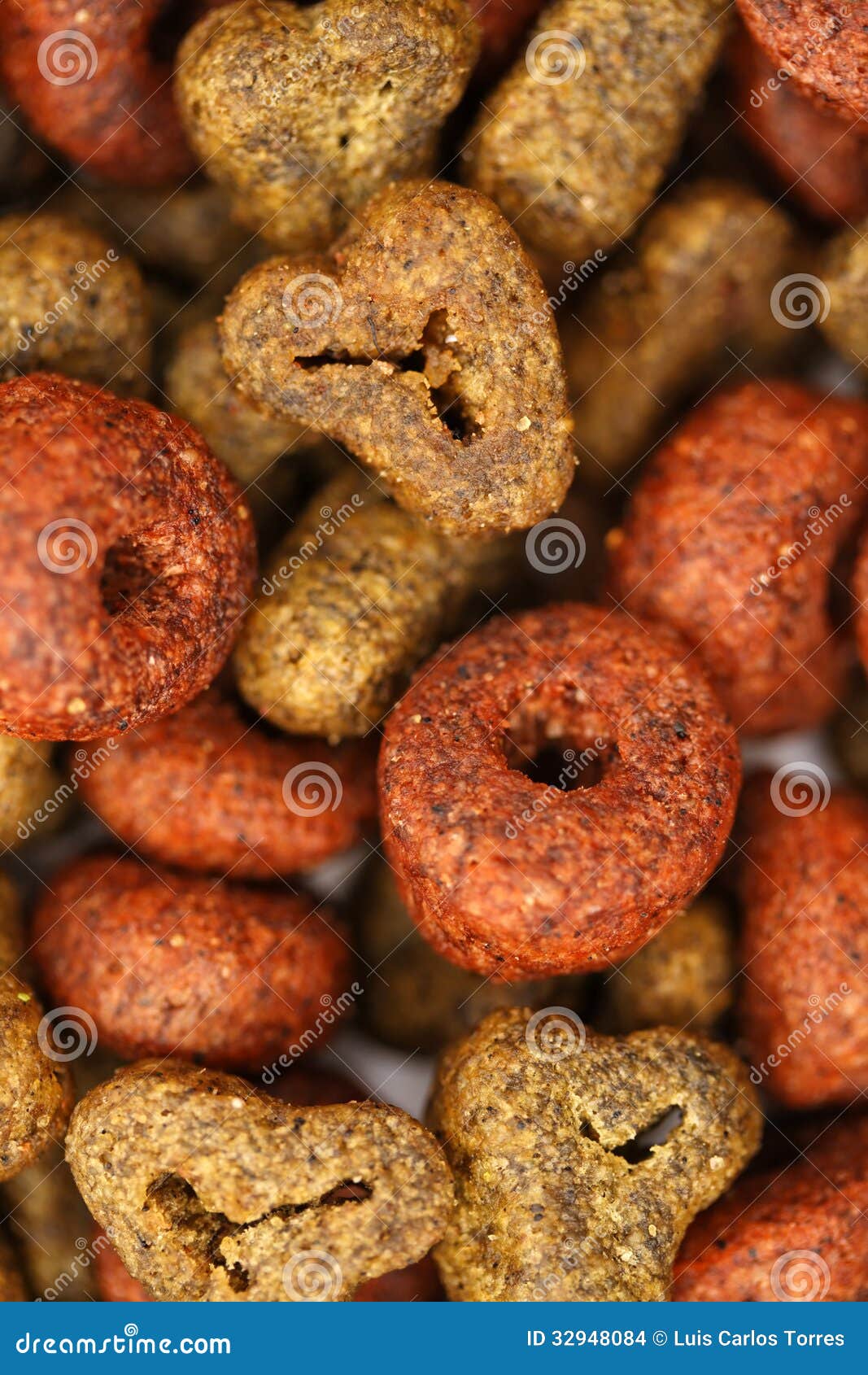 Macro dog food (Texture) stock photo. Image of food, colorful - 32948084
