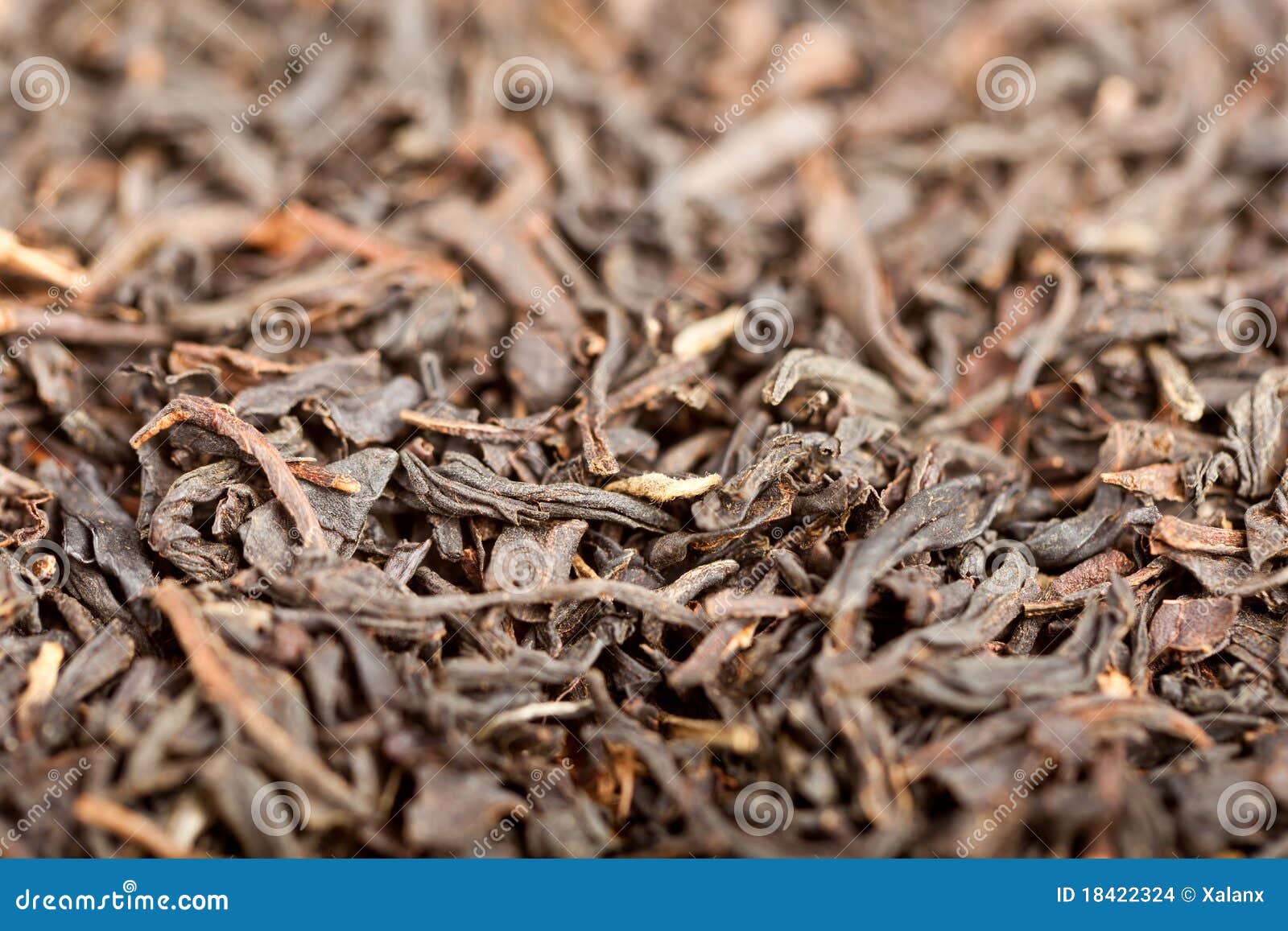 Macro of dried black tea stock photo. Image of black - 18422324