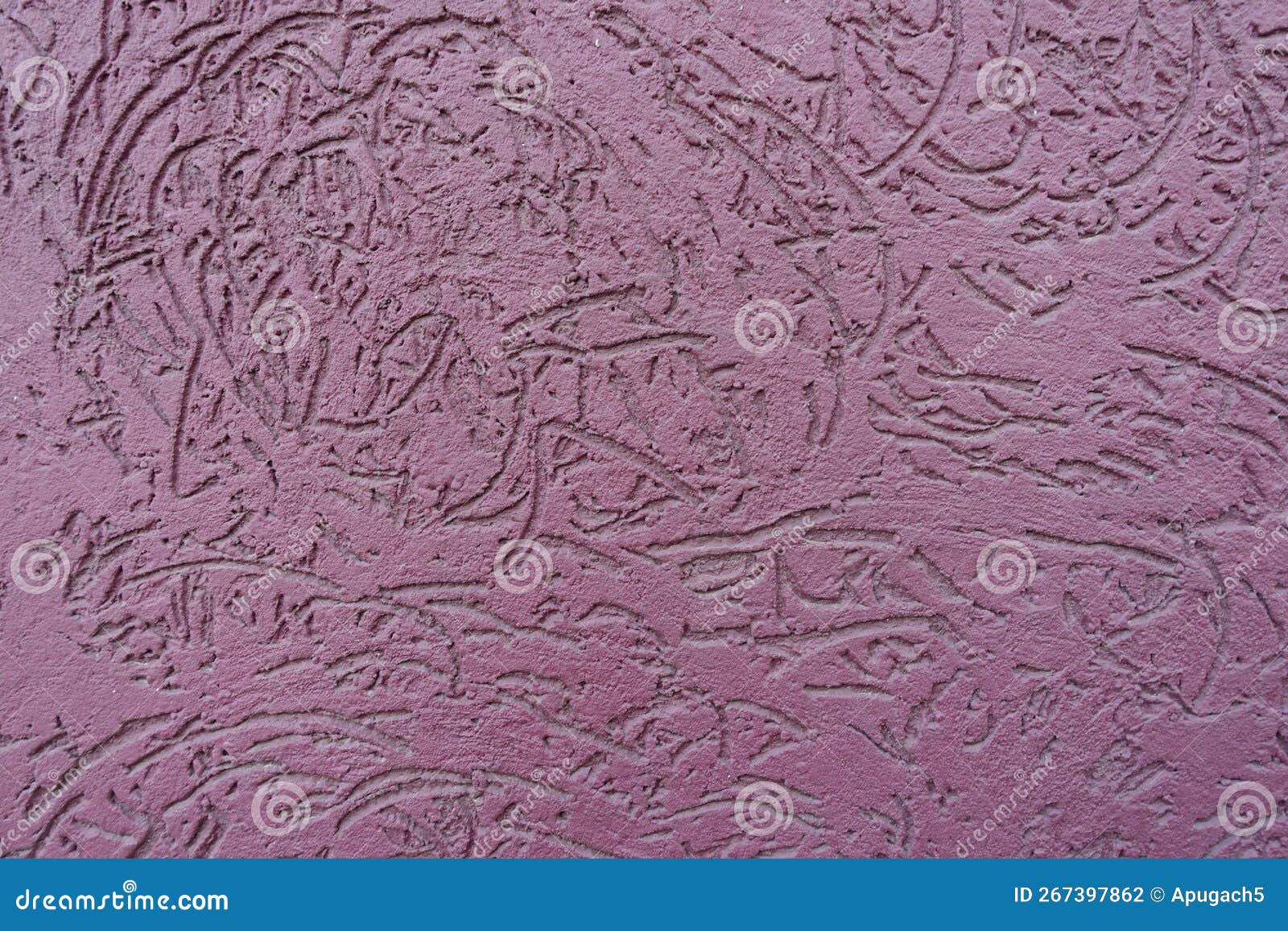 Macro of Purple Wall with Stucco Worm Finish Stock Photo - Image of ...