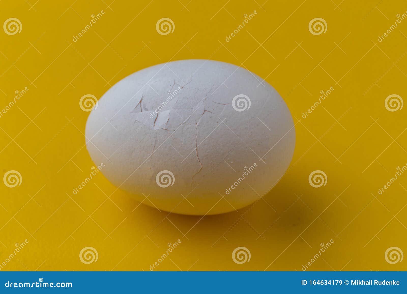 The Macro of the Egg Skin or Shell Surface with a Small Crack on it ...