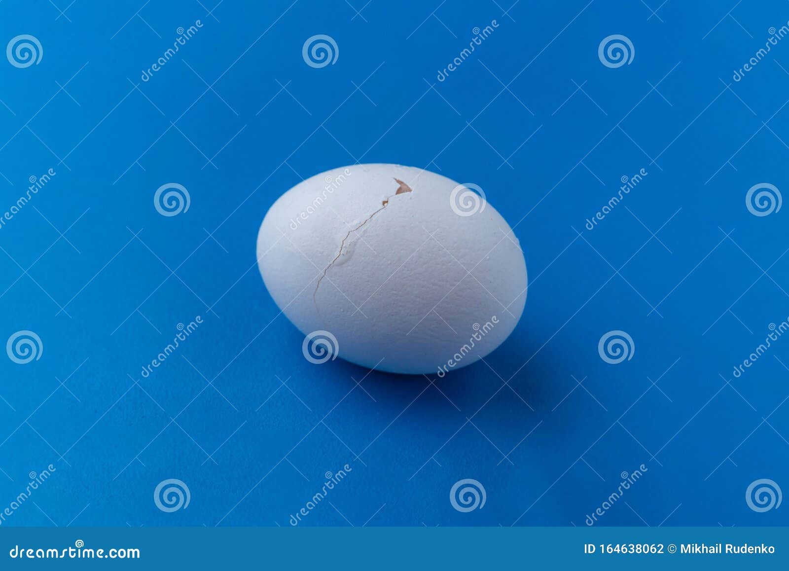 The Macro of the Egg Skin or Shell Surface with a Small Crack on it ...