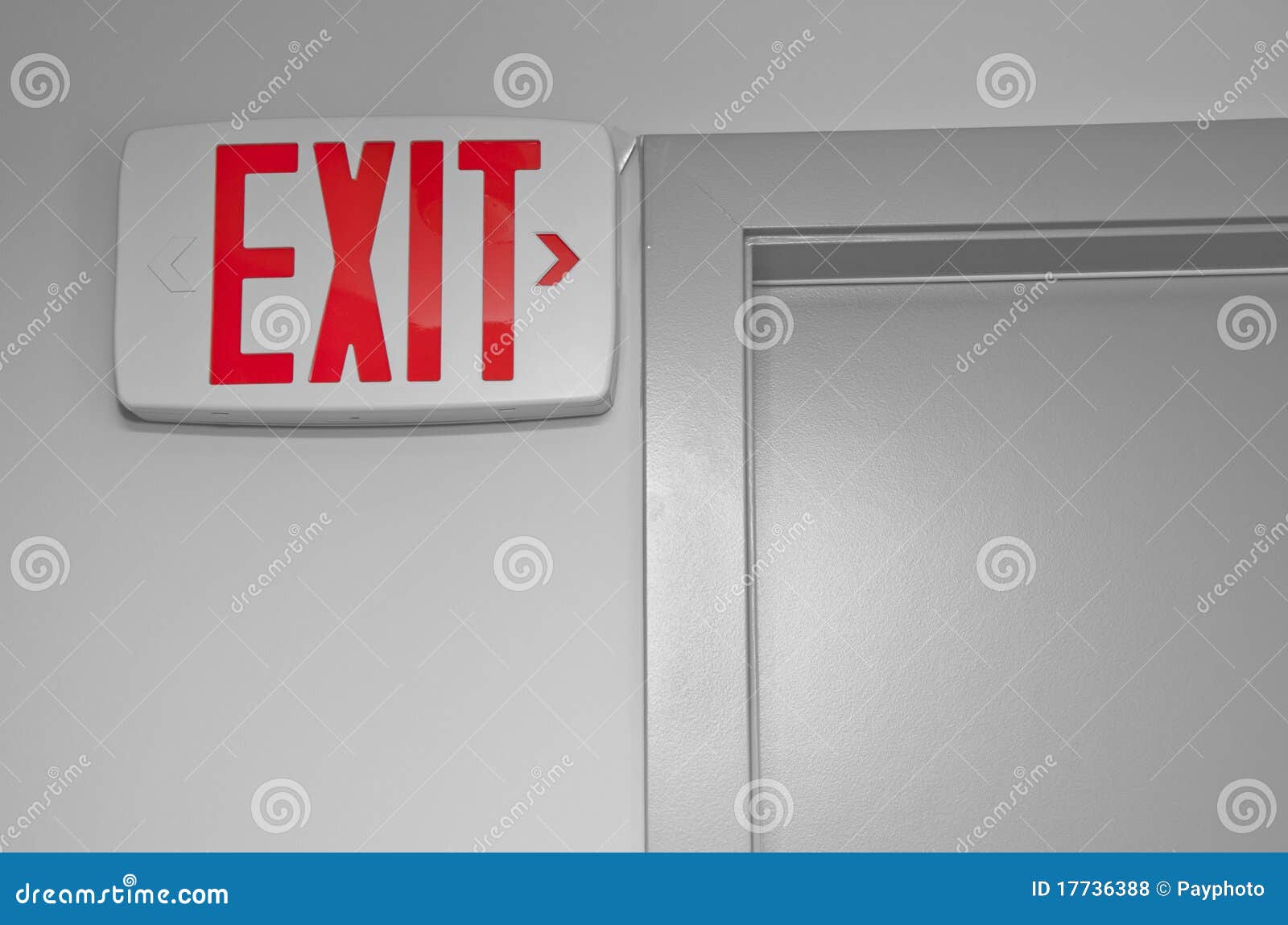 Macro Exit sign stock photo. Image of dangerous, isolated - 17736388