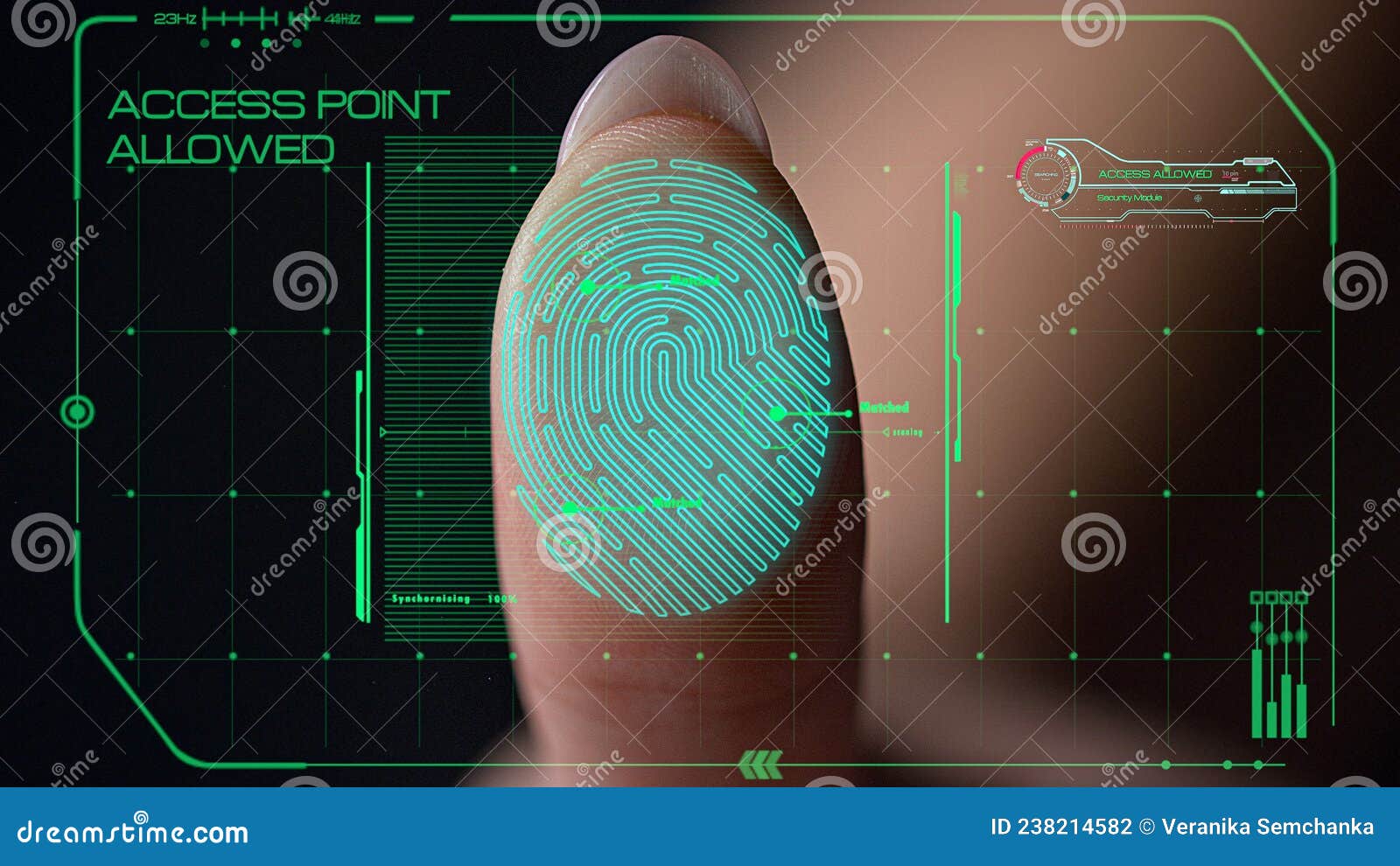 Macro Finger Print Scanner Access Allowing Process after Successful ...