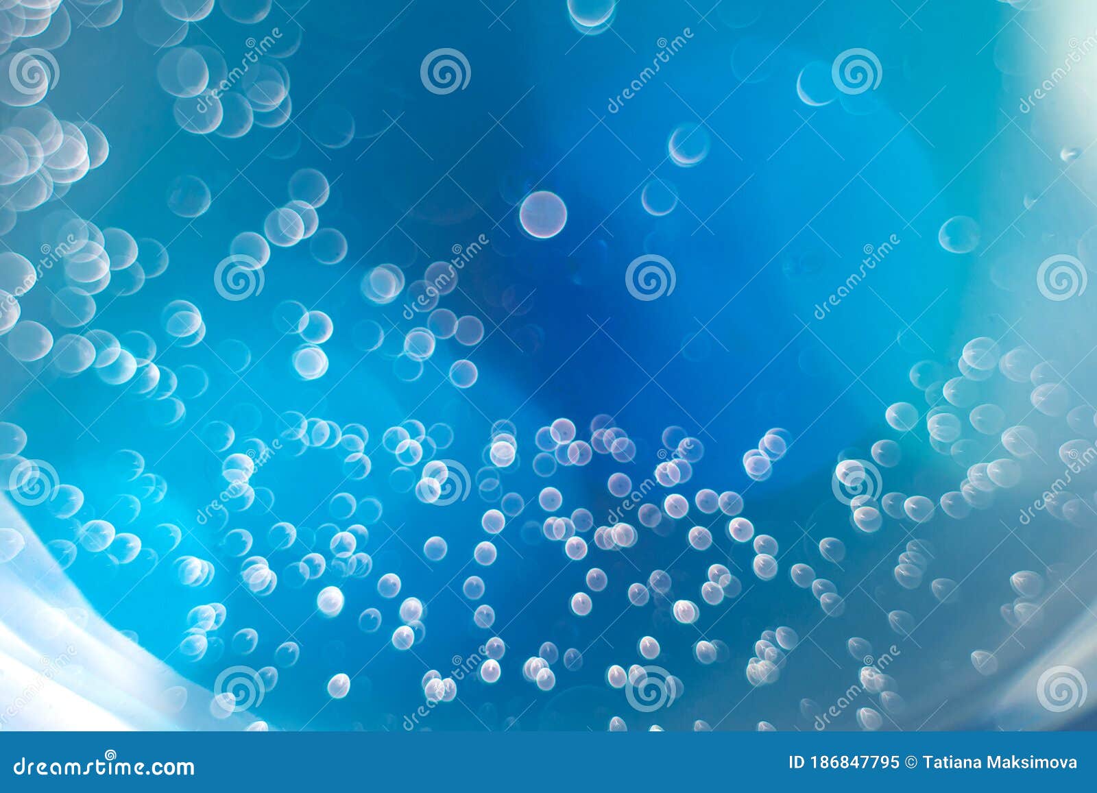 Macro Fluid, Abstract Blue Background Stock Illustration - Illustration ...