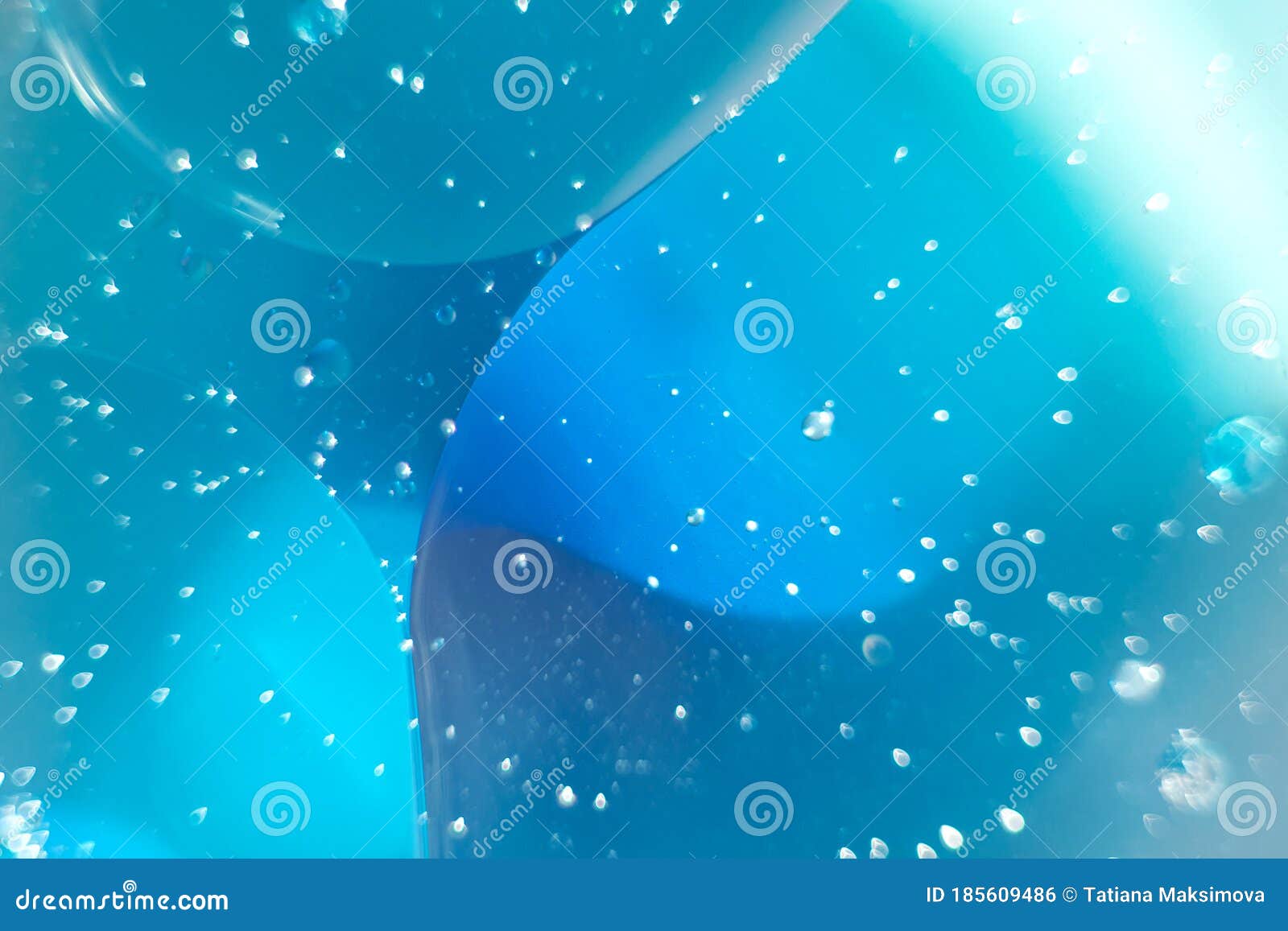 Macro Fluid, Abstract Blue Background. Selective Focus Stock Photo ...