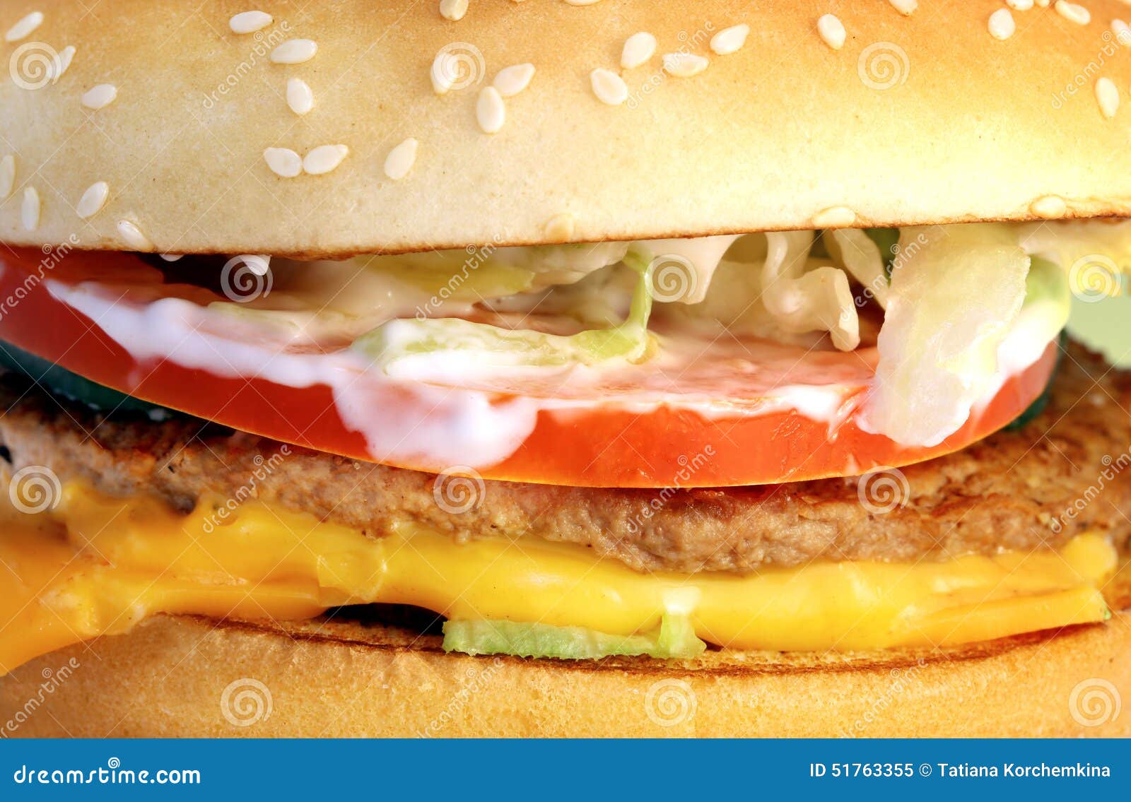 Macro fragment burger stock image. Image of ketchup, barbecue - 51763355