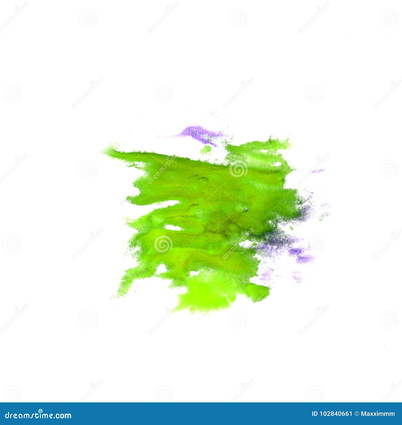 Macro the Green Spot Blotch Texture Isolated on a White Backgrou Stock ...