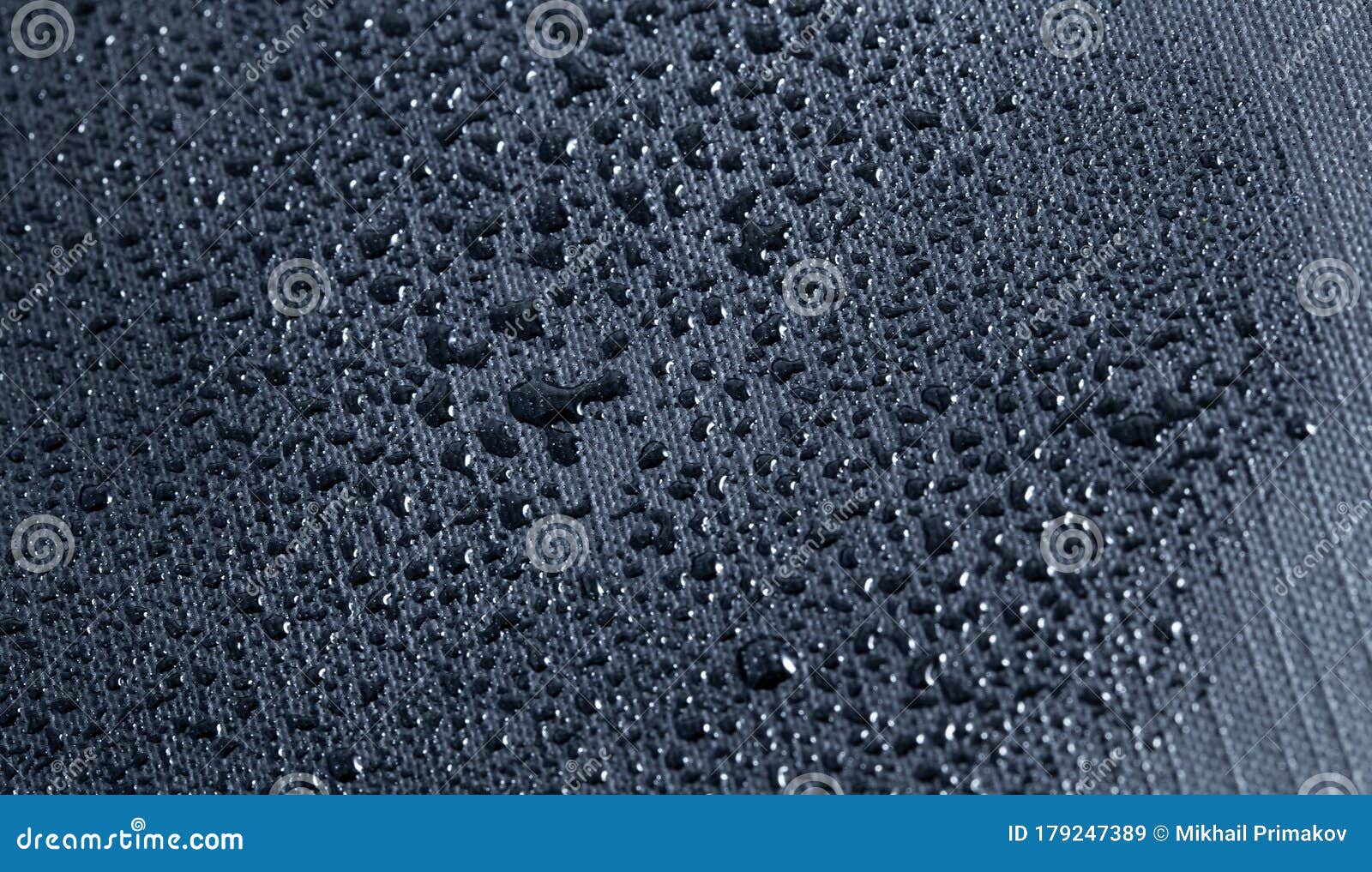 Macro Grey Nylon with Water Drops, Nylon Fabric Textured Stock Image ...