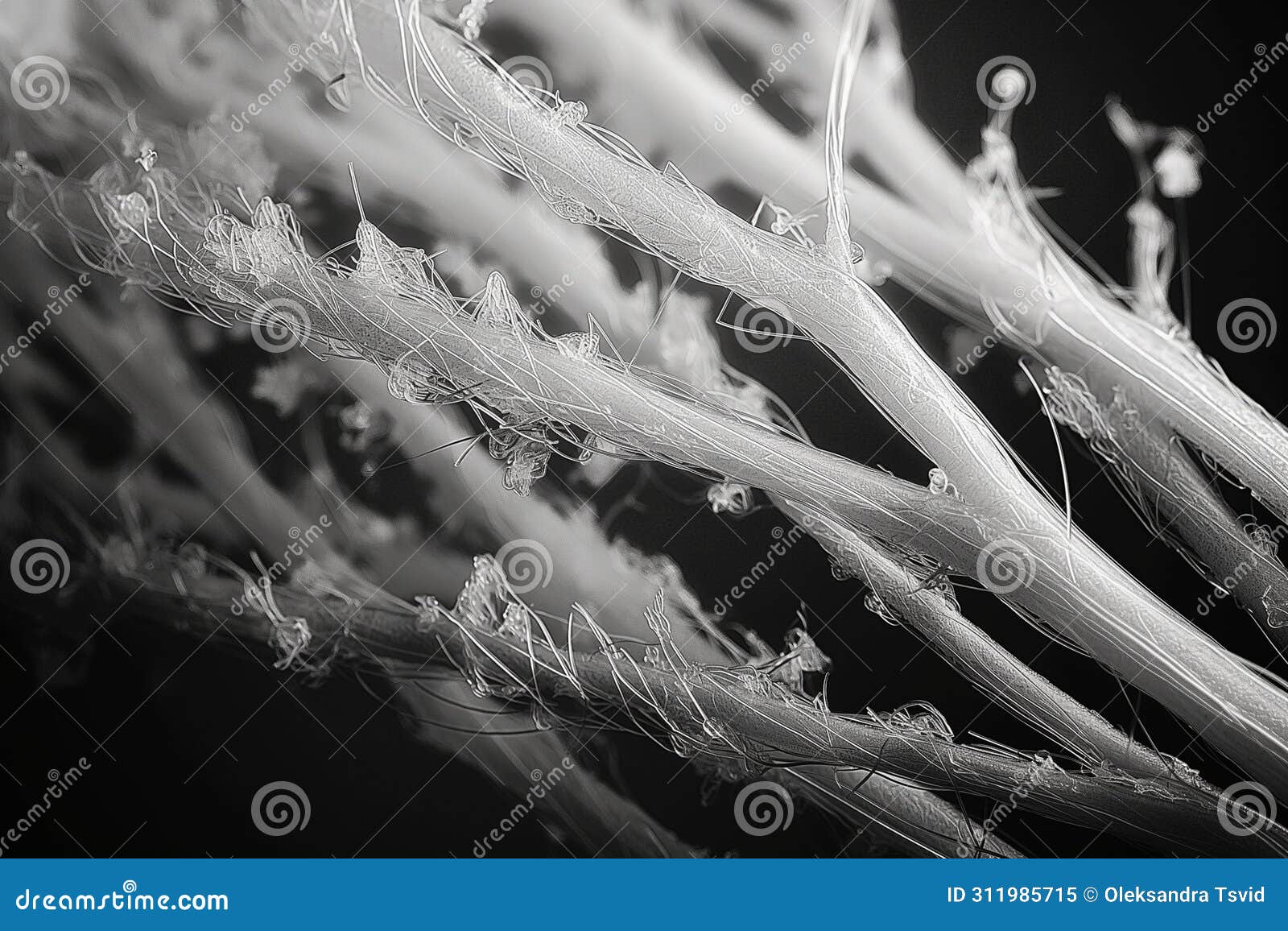 Macro of Hair Structure, Structure of Human Hair in an Electron ...
