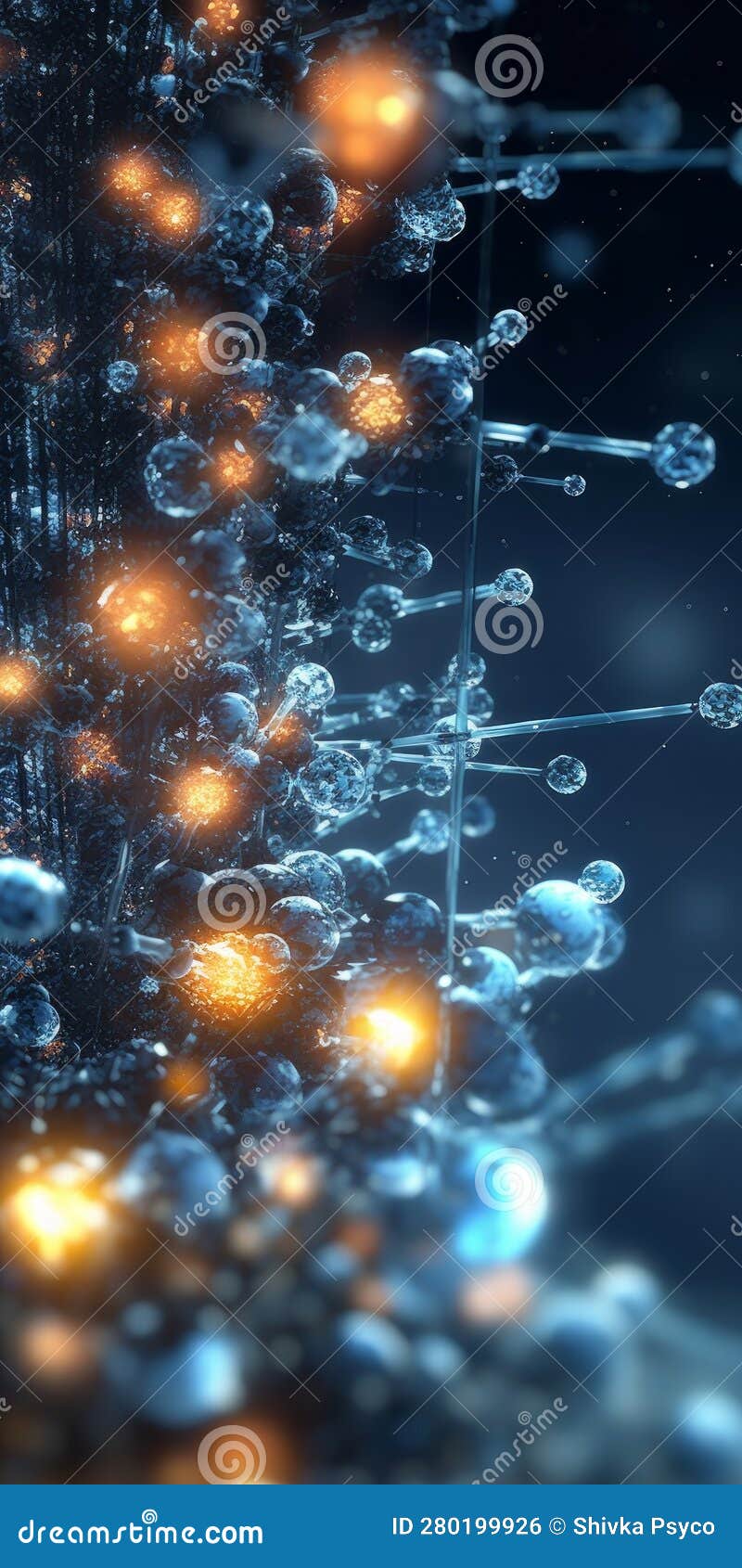 Macro Hd Photography Subatomic Particle Generative AI Stock ...