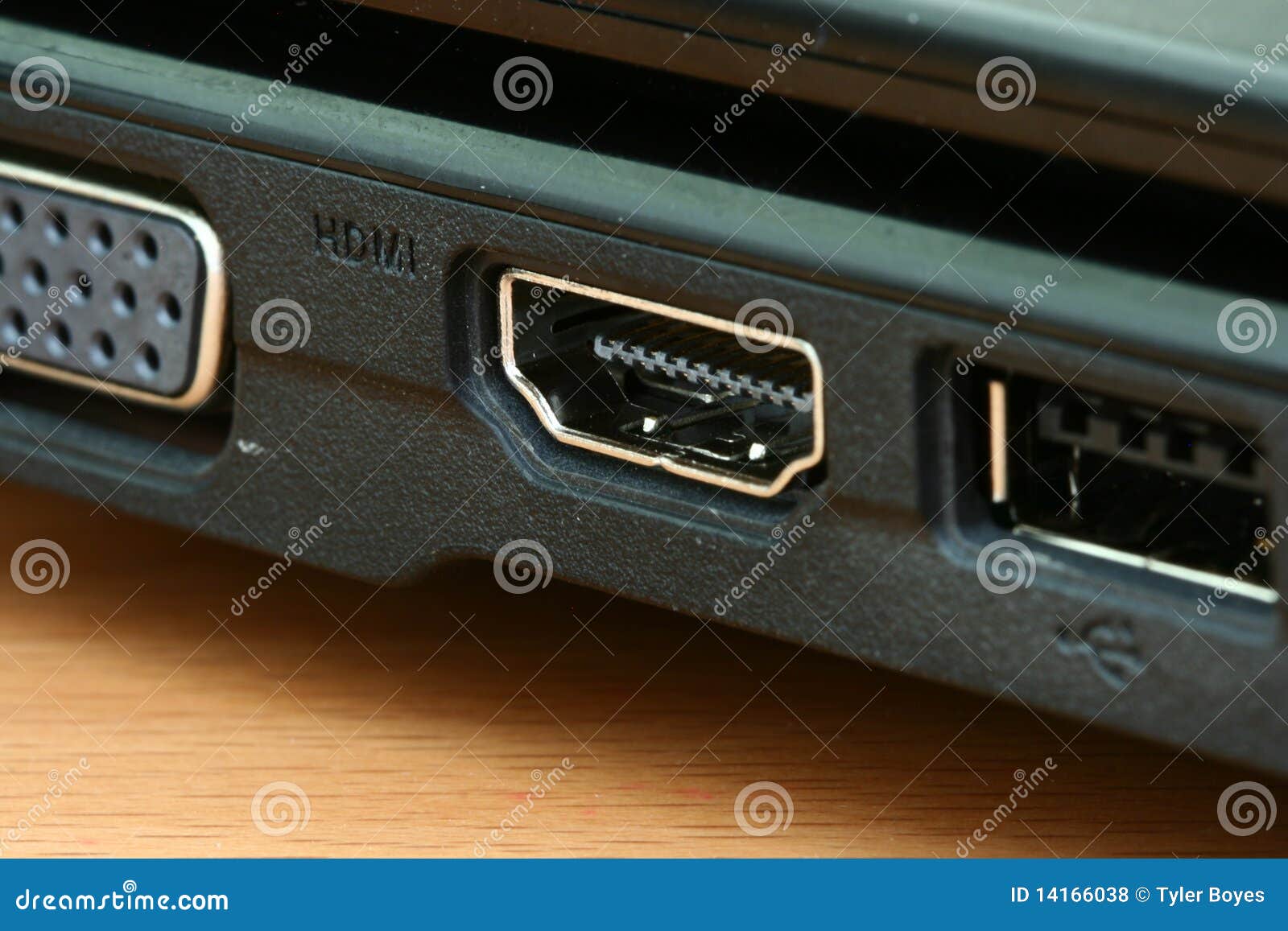 Macro of a HMDI port stock photo. Image of black, cable - 14166038